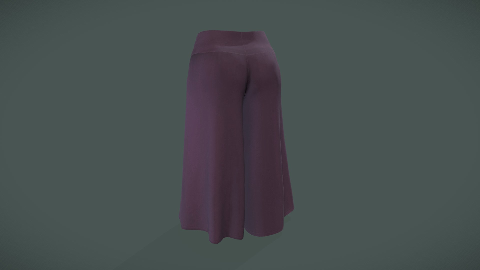Female Gaucho Capris Pants - Buy Royalty Free 3D model by 3dia [976597c ...