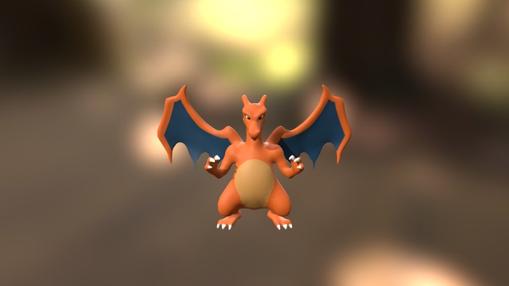 Charizard 3d model retopology - 3D model by dedehick [9766fa8] - Sketchfab