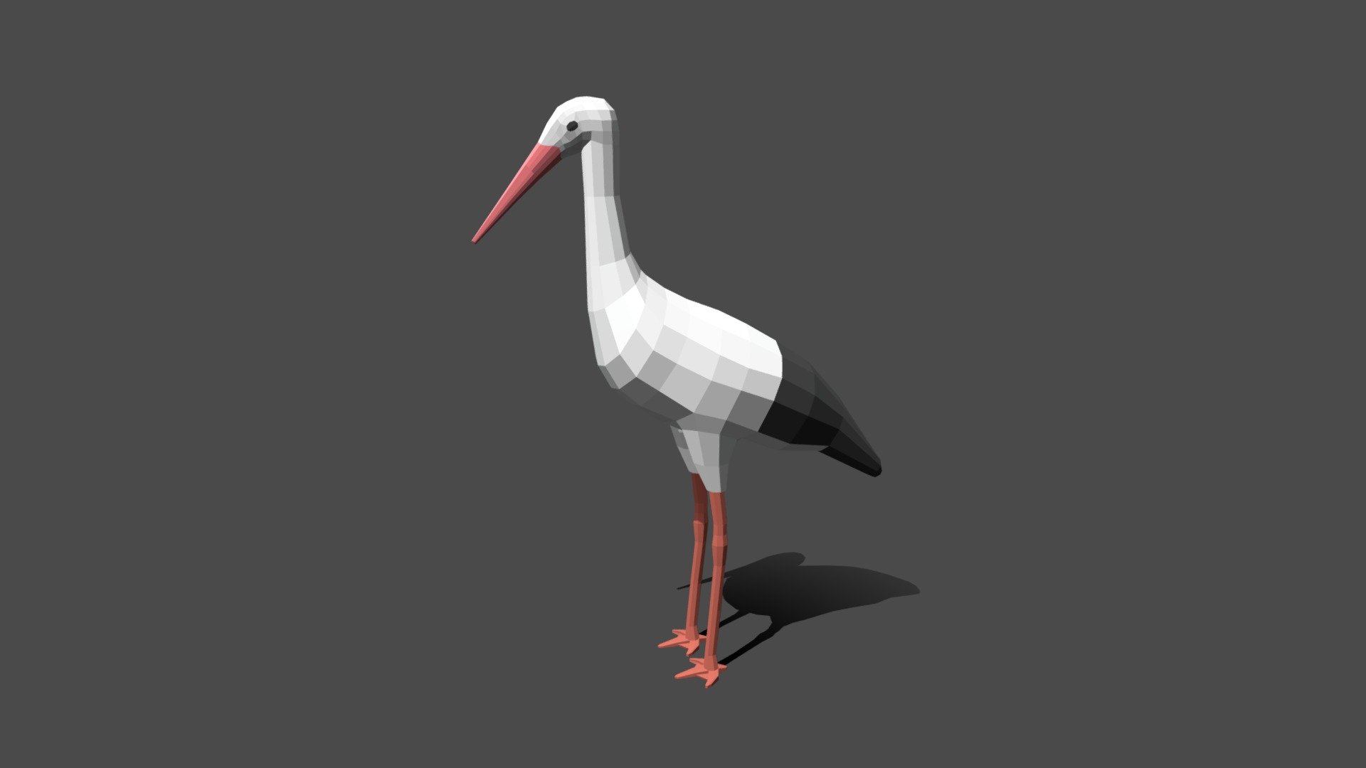 Low Poly Cartoon Stork - Buy Royalty Free 3D model by chroma3d ...