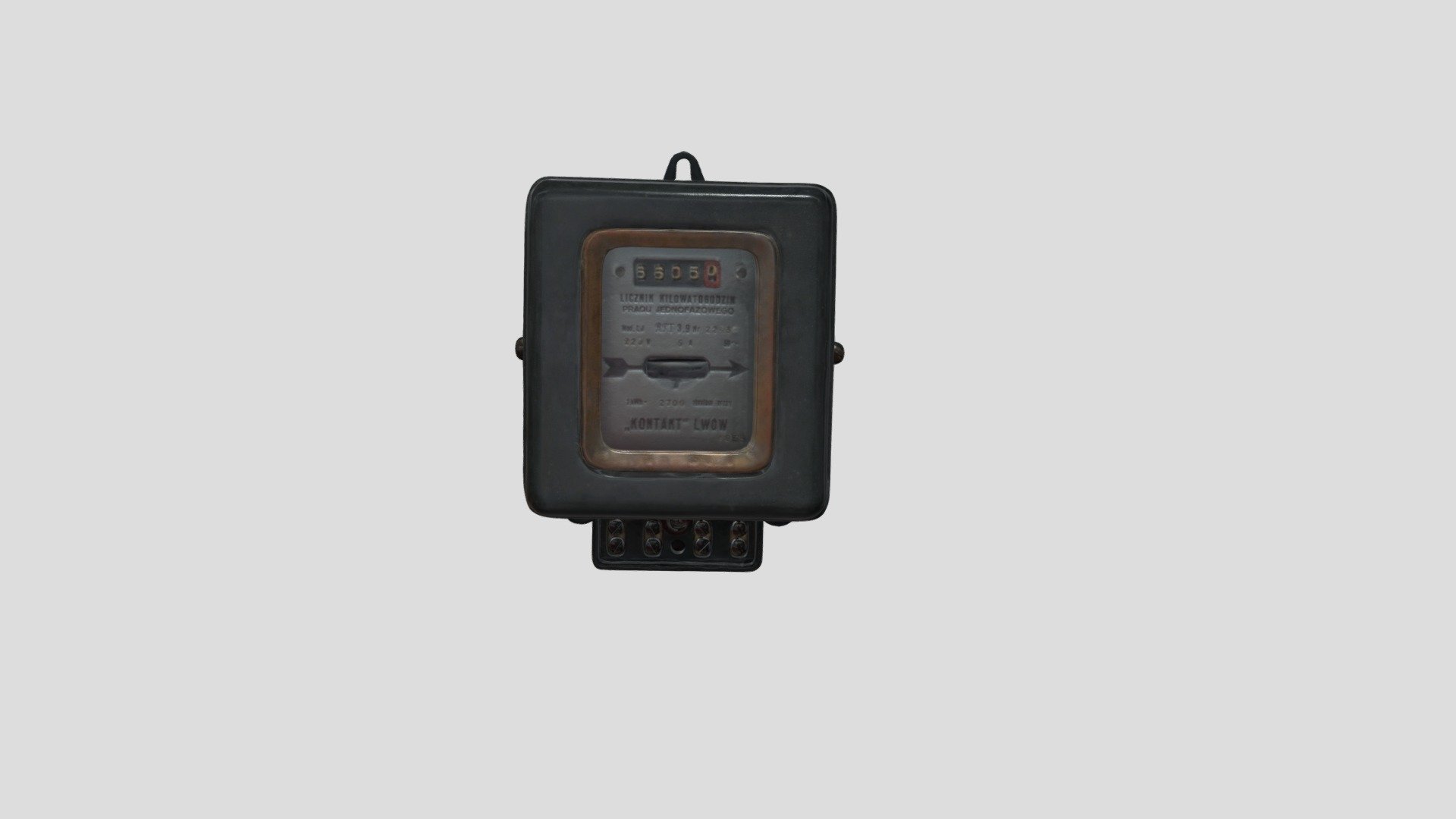 Alternating current electricity meter - Download Free 3D model by ...