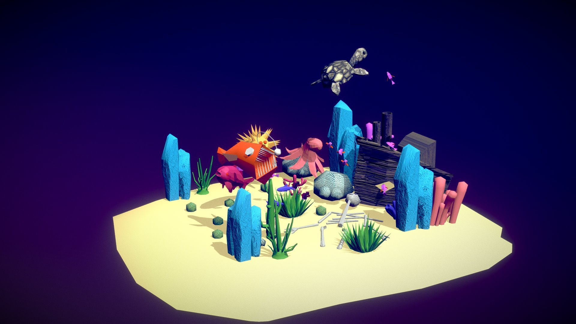 LP Sealife - 3D model by parulj [976a011] - Sketchfab