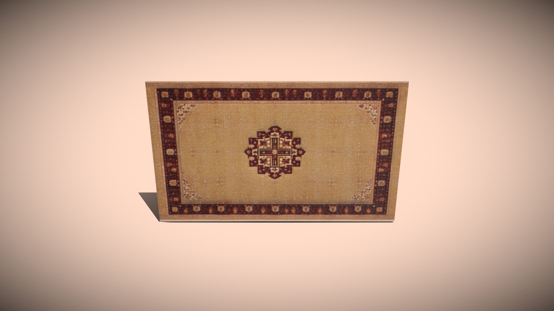 Yellow and red rug - Download Free 3D model by Anom Purple Modelling ...