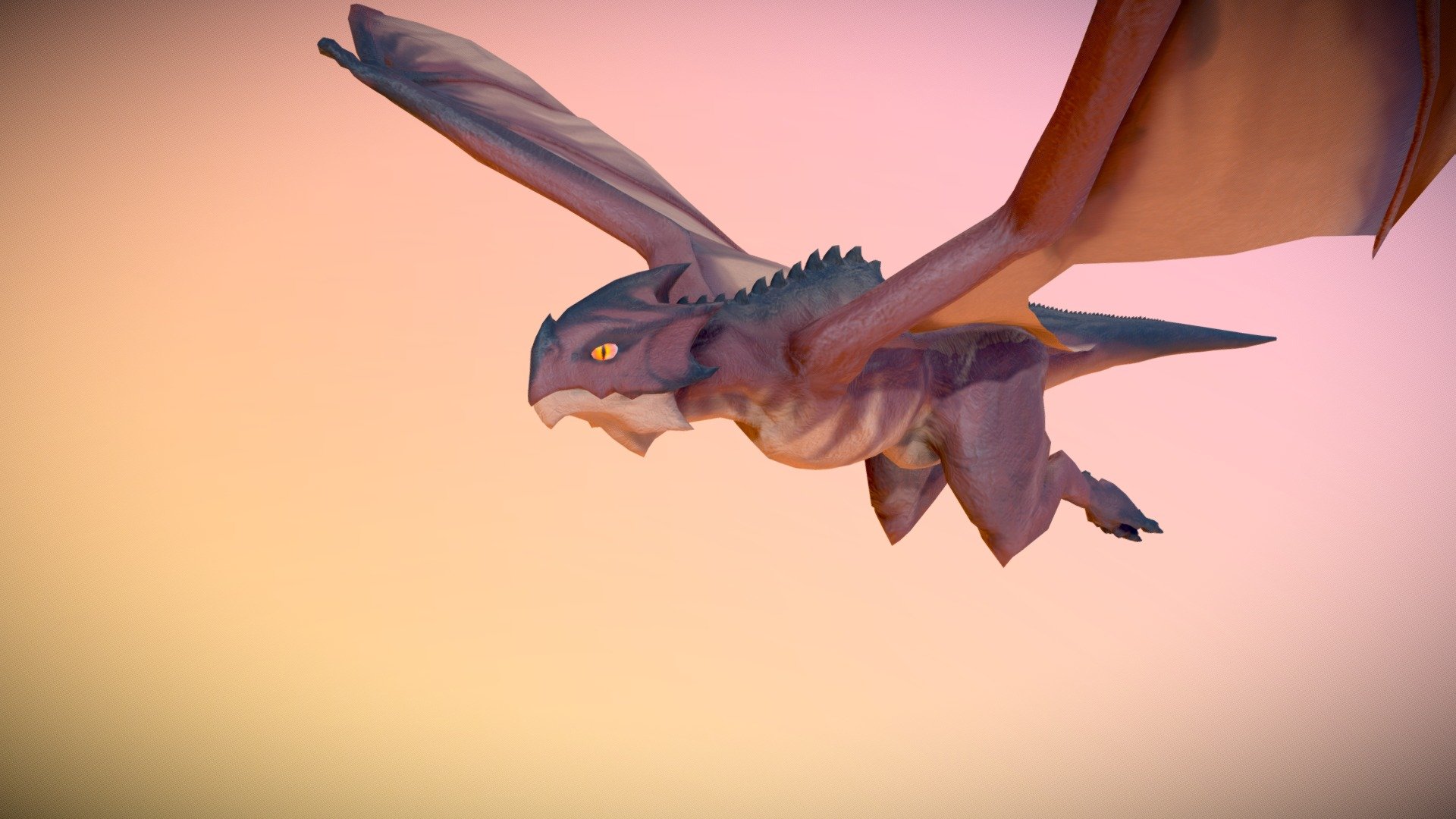 Wyvern animation test - 3D model by OscarRS (@Oromero25) [976cae5 ...