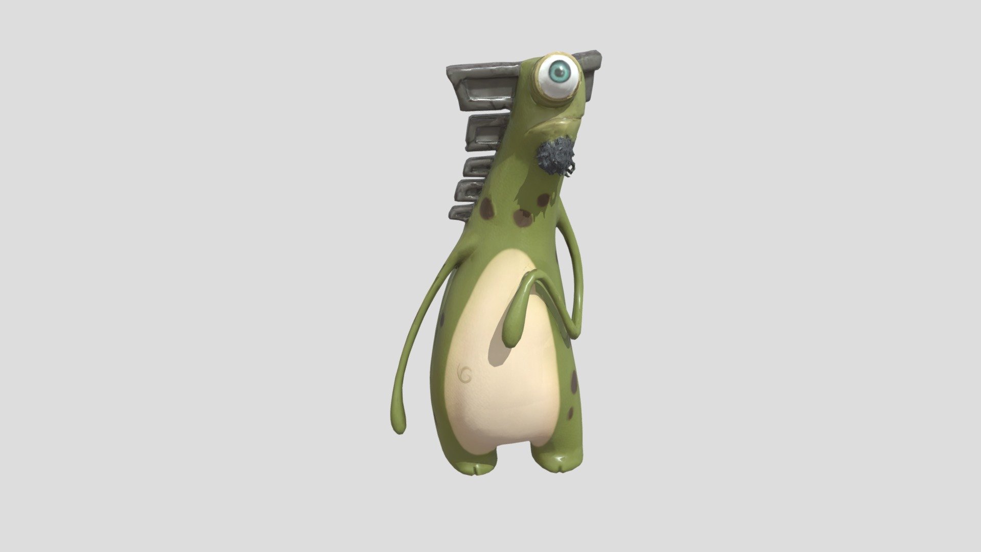 little green cyclops quartermaster - Download Free 3D model by ...
