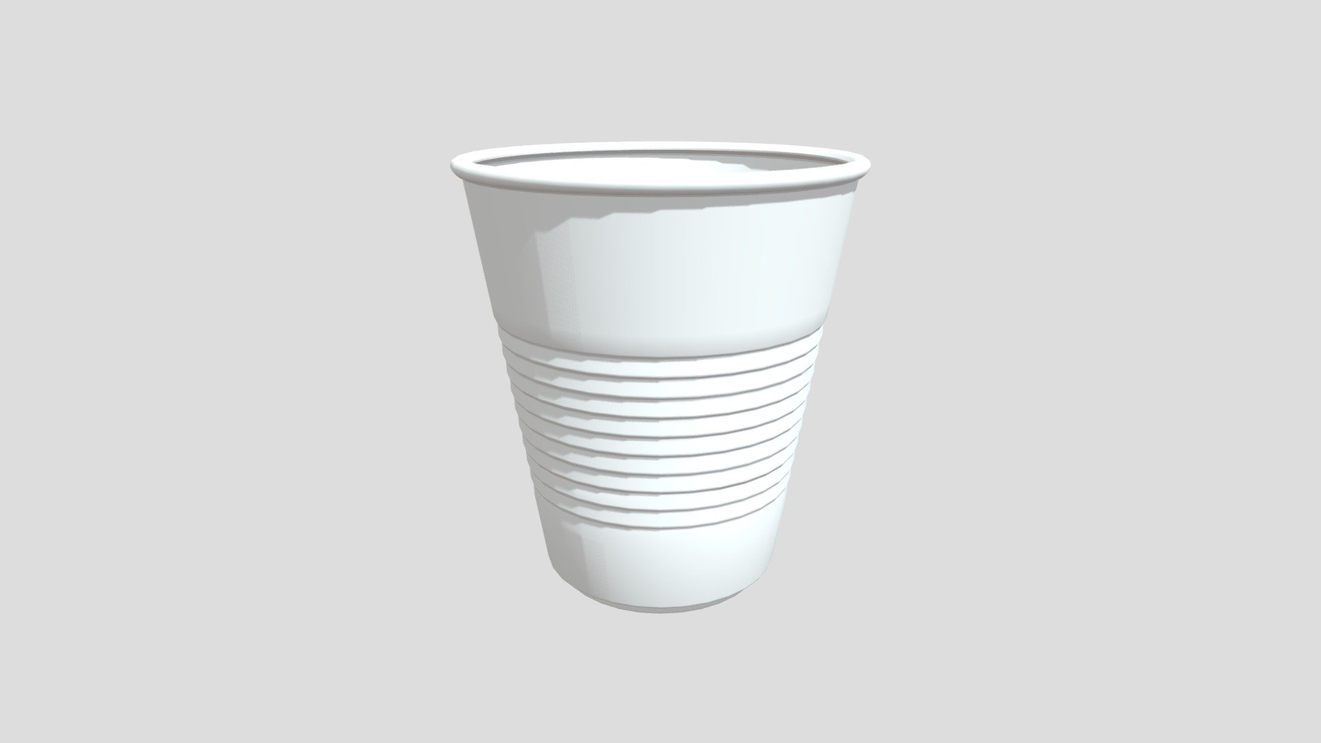 Ridged Plastic Cup - Download Free 3D model by CDcruz [9770e5a] - Sketchfab