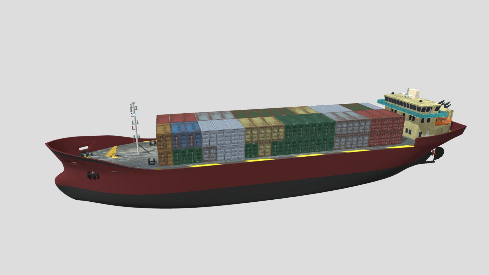 Cargo Ship - Download Free 3D model by gogiart (@agt14032013) [97732cd ...