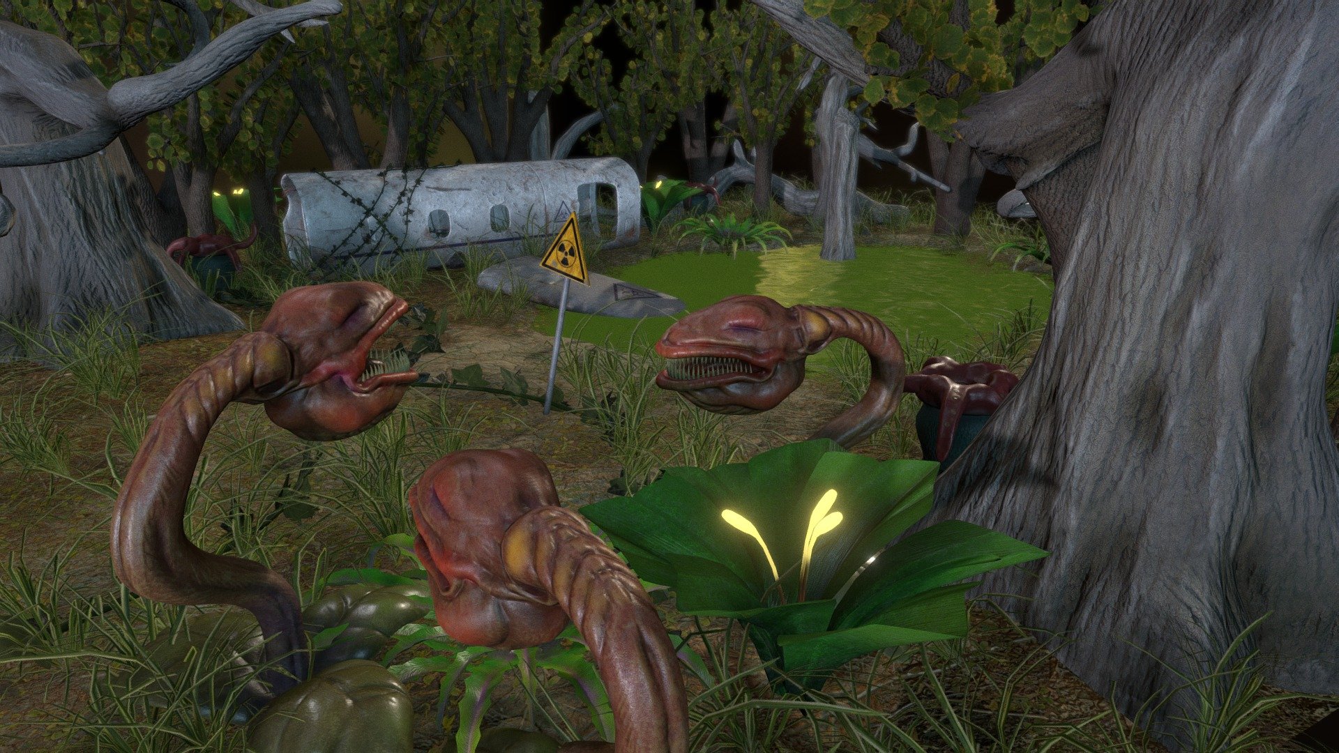 Radiation - Mutating plants - 3D model by Konstantin Kaftaykin ...