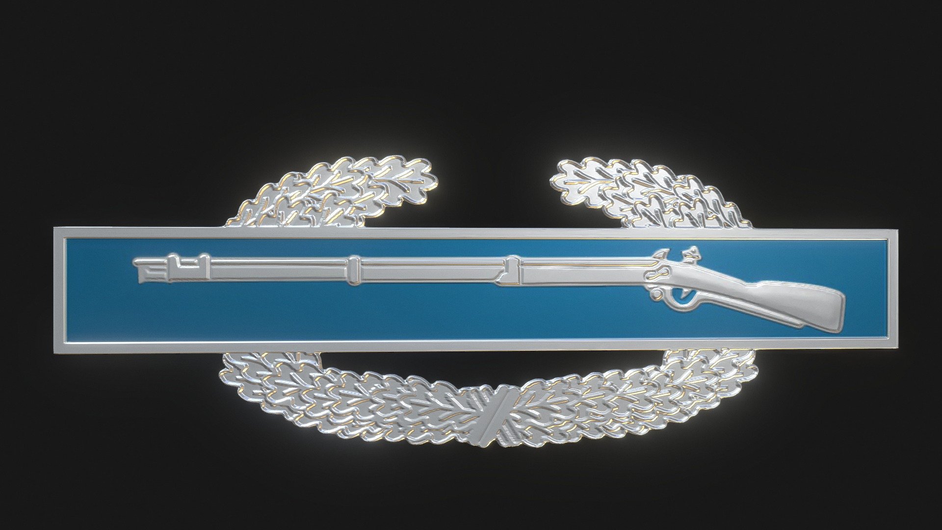 Combat Infantry Badge - Download Free 3D model by Viky_3D ...