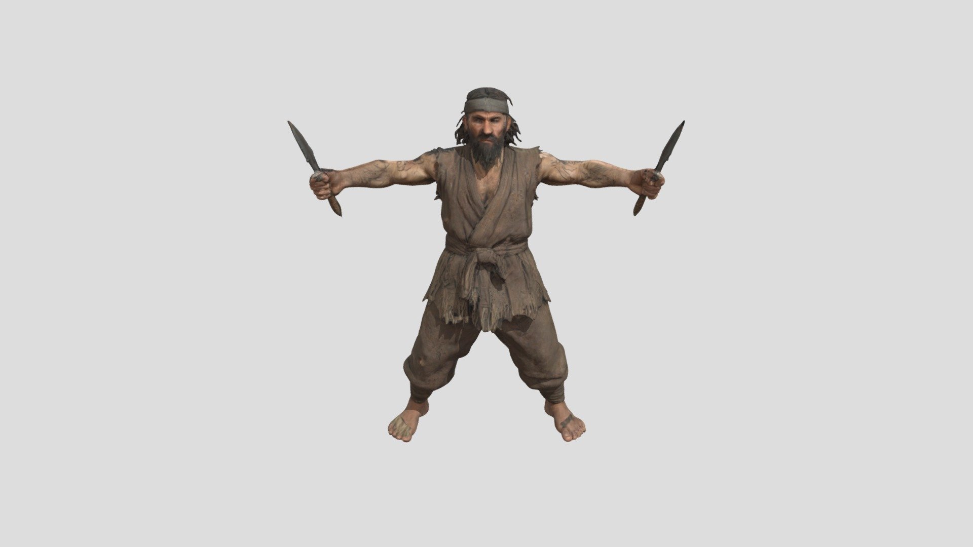 Warrior Stance - 3D model by ryuradop [9777fe7] - Sketchfab