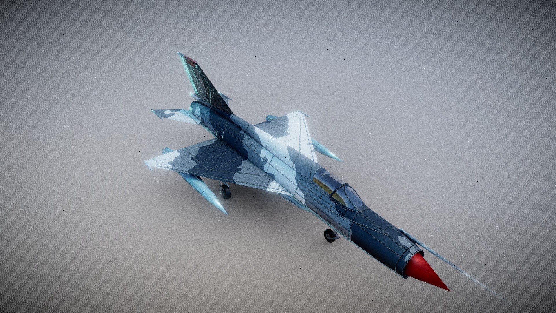 MiG 21 - 3D model by Usman Zia (@Uxxman) [97799a8] - Sketchfab