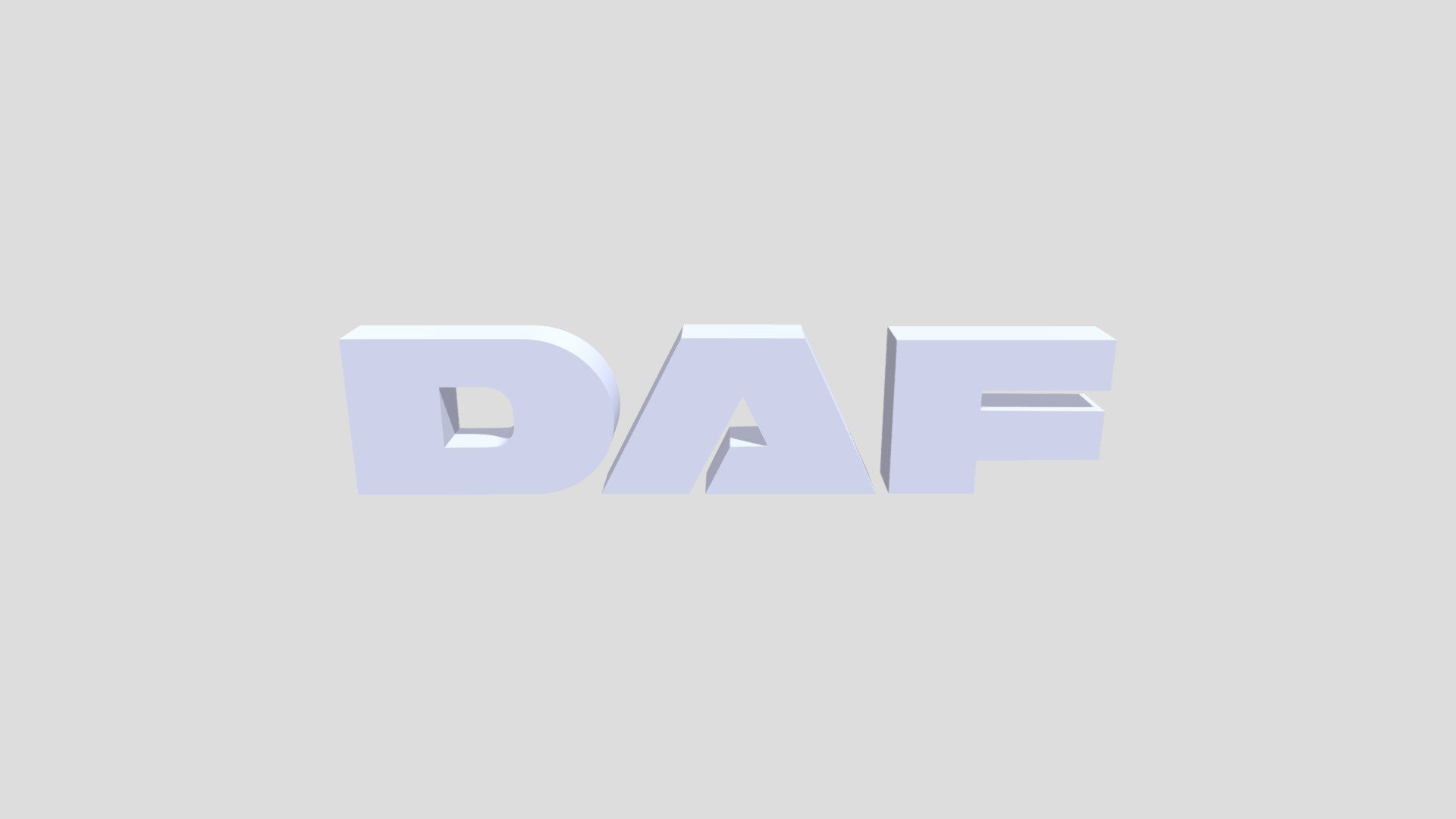 DAF Logo - Download Free 3D model by DAF_XF_105 [977a7e8] - Sketchfab