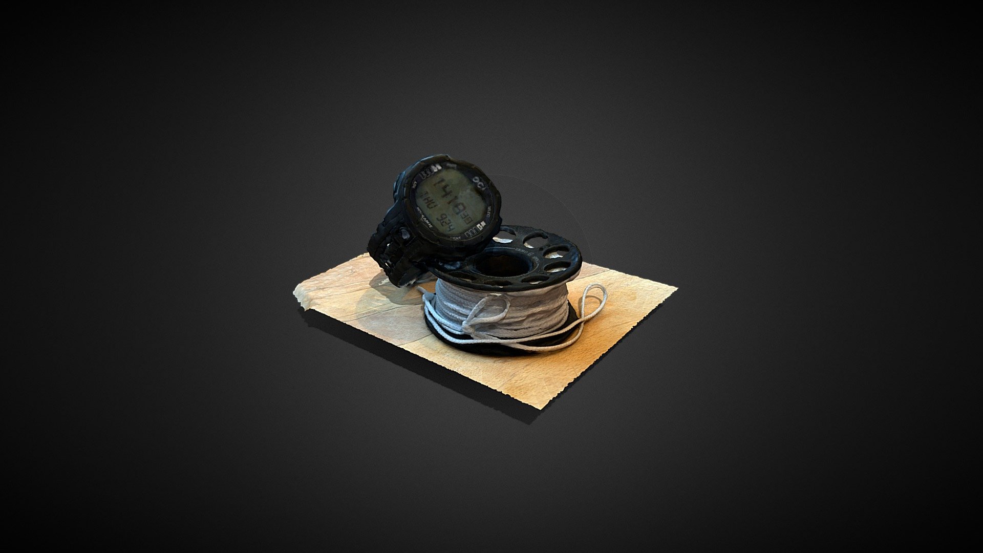 Oceanic OCi Dive Computer and Spool - 3D model by James Neal ...