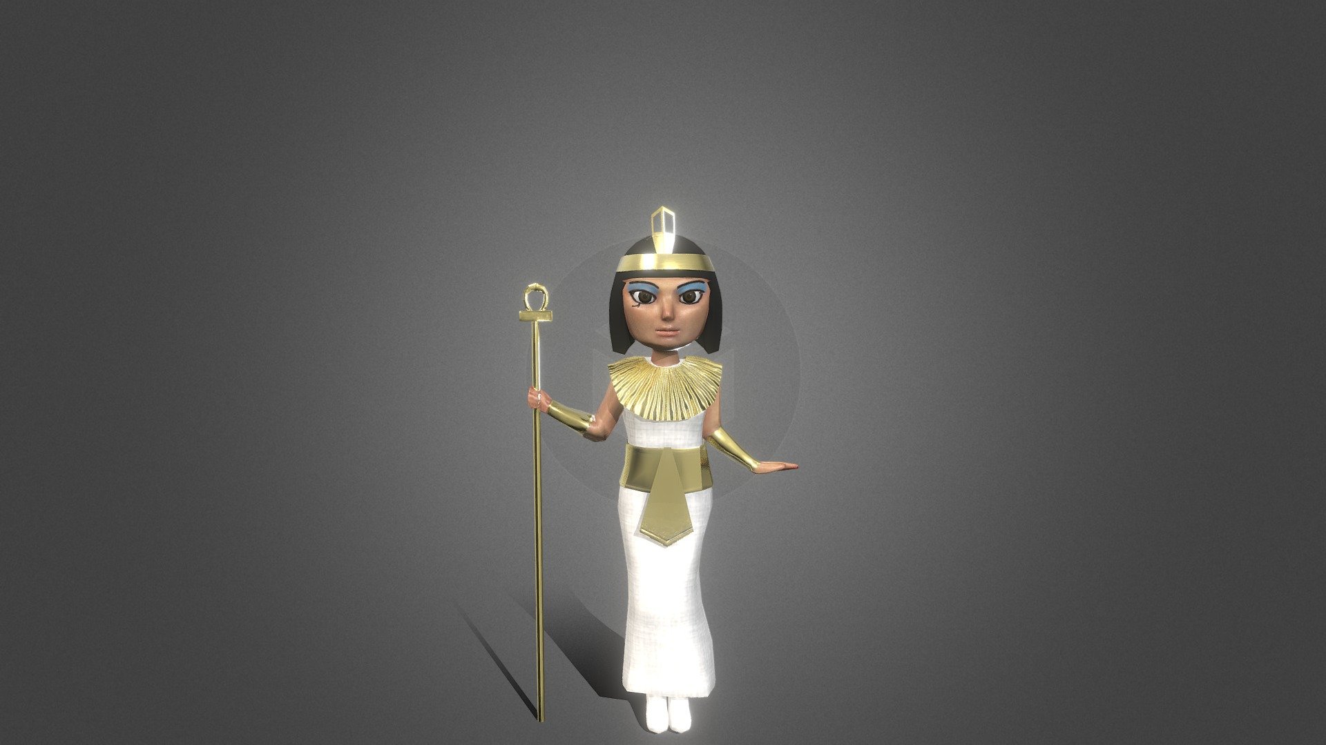 Cleopatra Low Poly - 3D model by Hugo.Dalben [977fd53] - Sketchfab