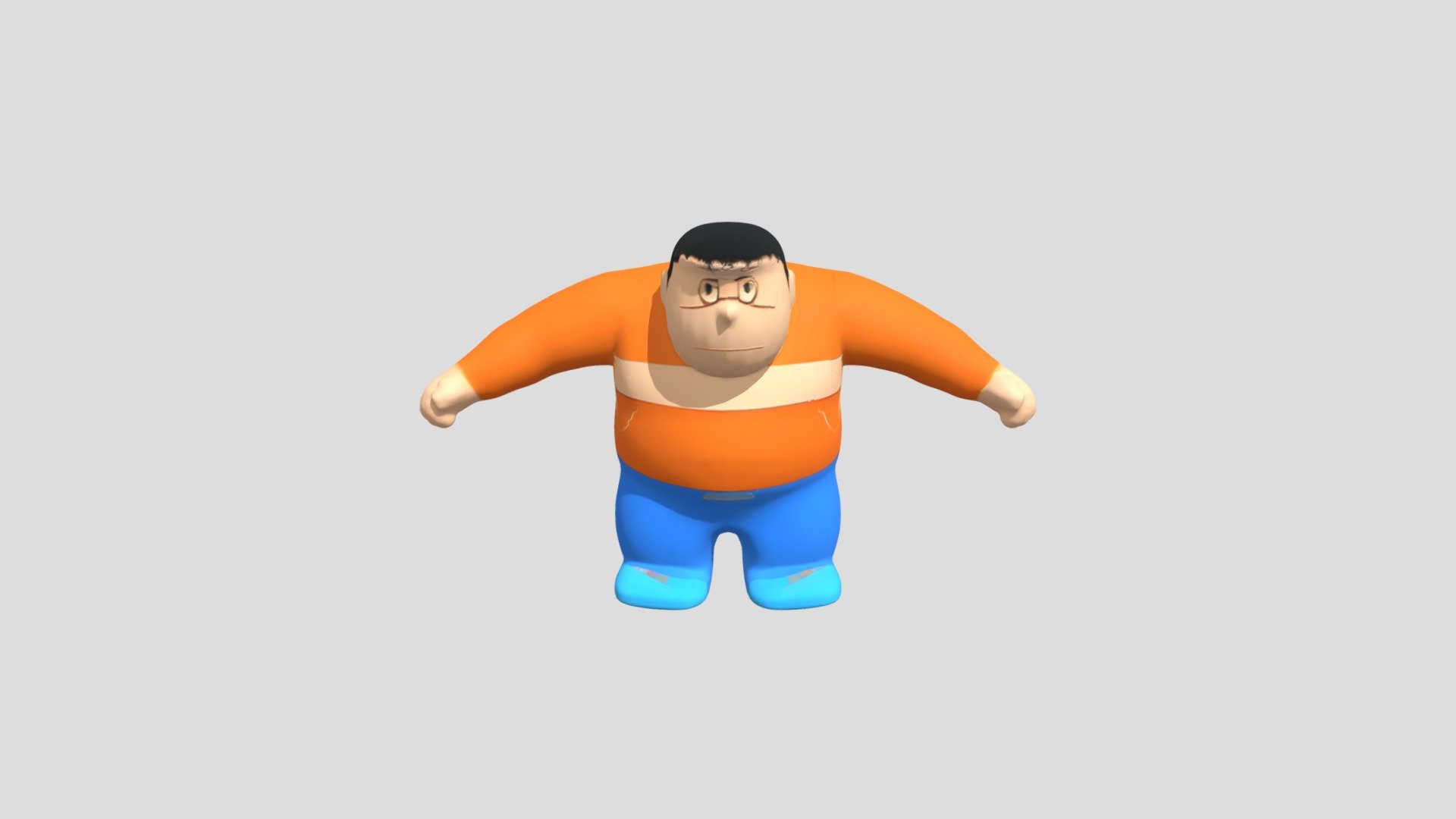 Doreamon_Gian_Character_3D_Model_Free - Download Free 3D model by YT ...