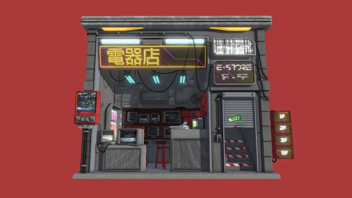 Electronics-store 3D models - Sketchfab