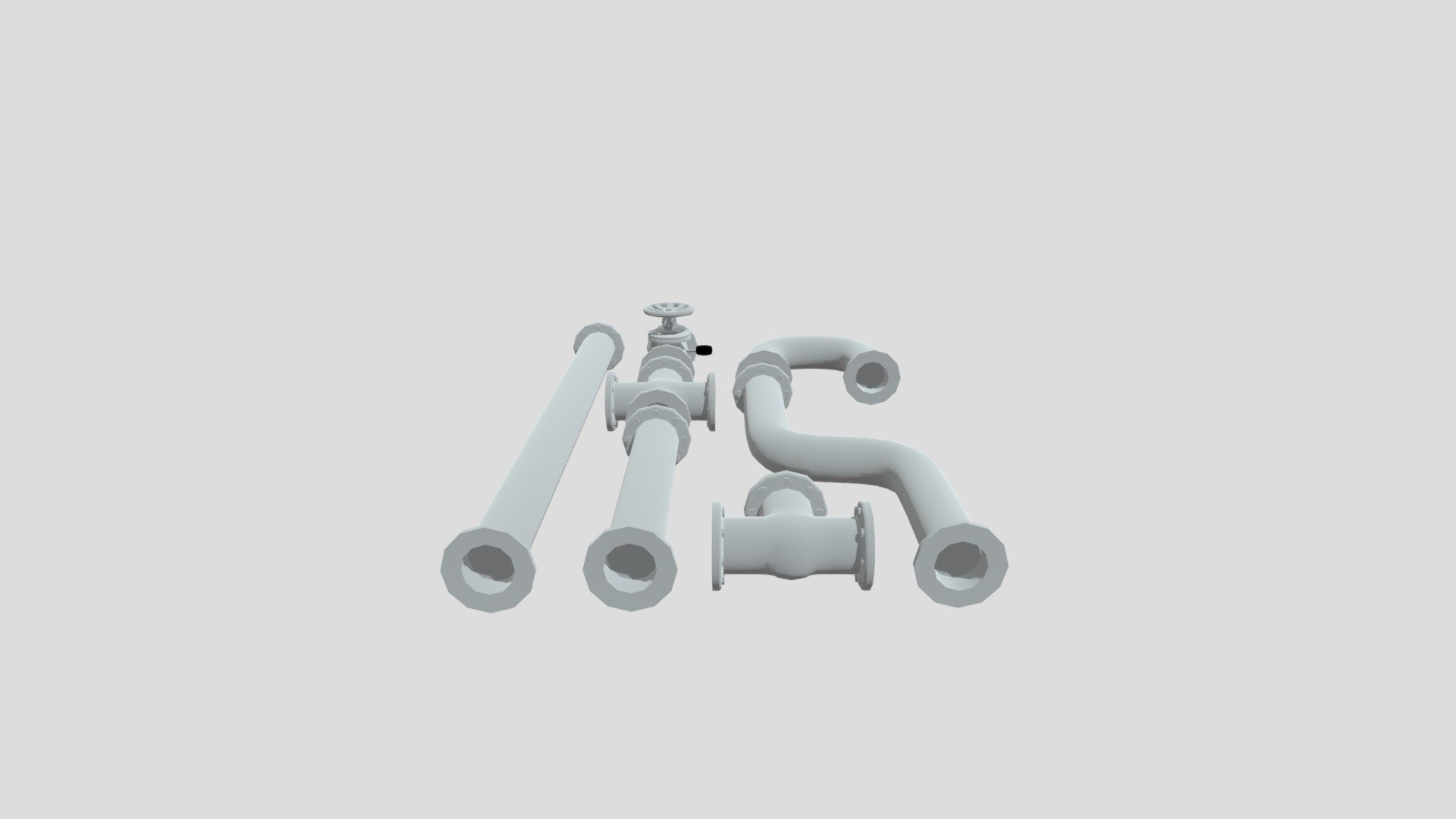 Modular Industrial Pipes - 3D model by weltenbummlerdesigns [9783dc8 ...