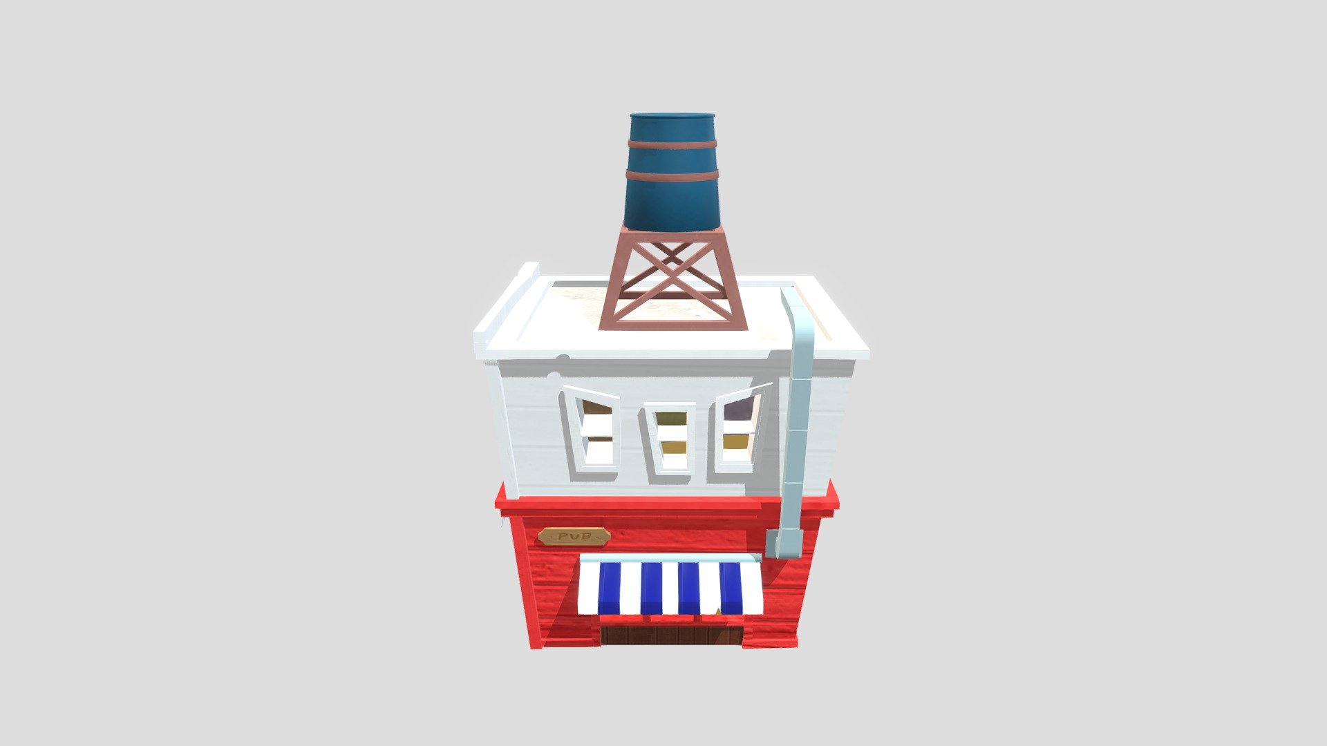 PUB Building - 3D model by DianaDomingues [9785f12] - Sketchfab