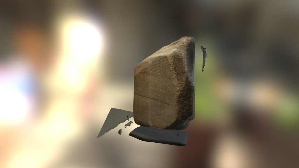 Rosetta Stone - no fill (Structure Scan Test) - 3D model by ...