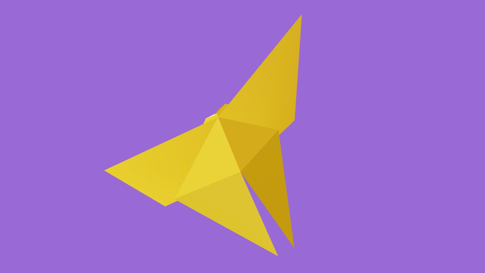 Origami Low Poly Butterfly - 3D model by Lost Polygons (@lostpolygons ...
