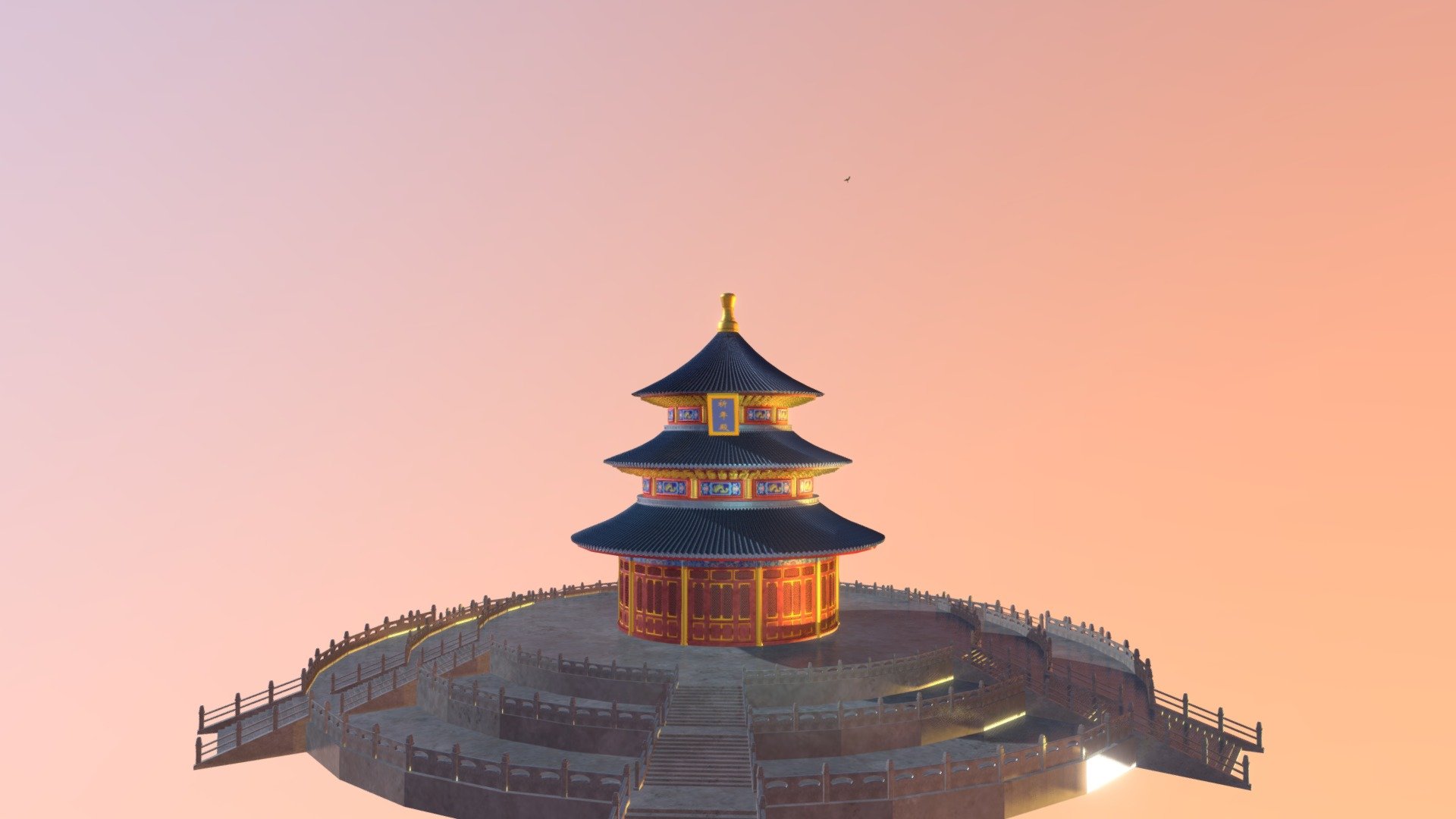 Temple of Heaven - 3D model by Yixx [9789c8d] - Sketchfab