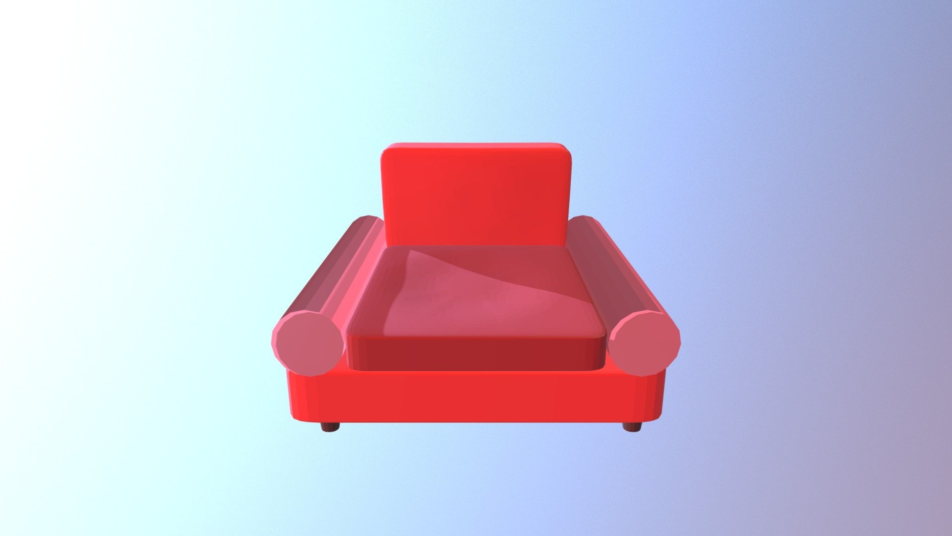 Low Poly Arm Chair. - Download Free 3D model by ridzxd [978df18 ...