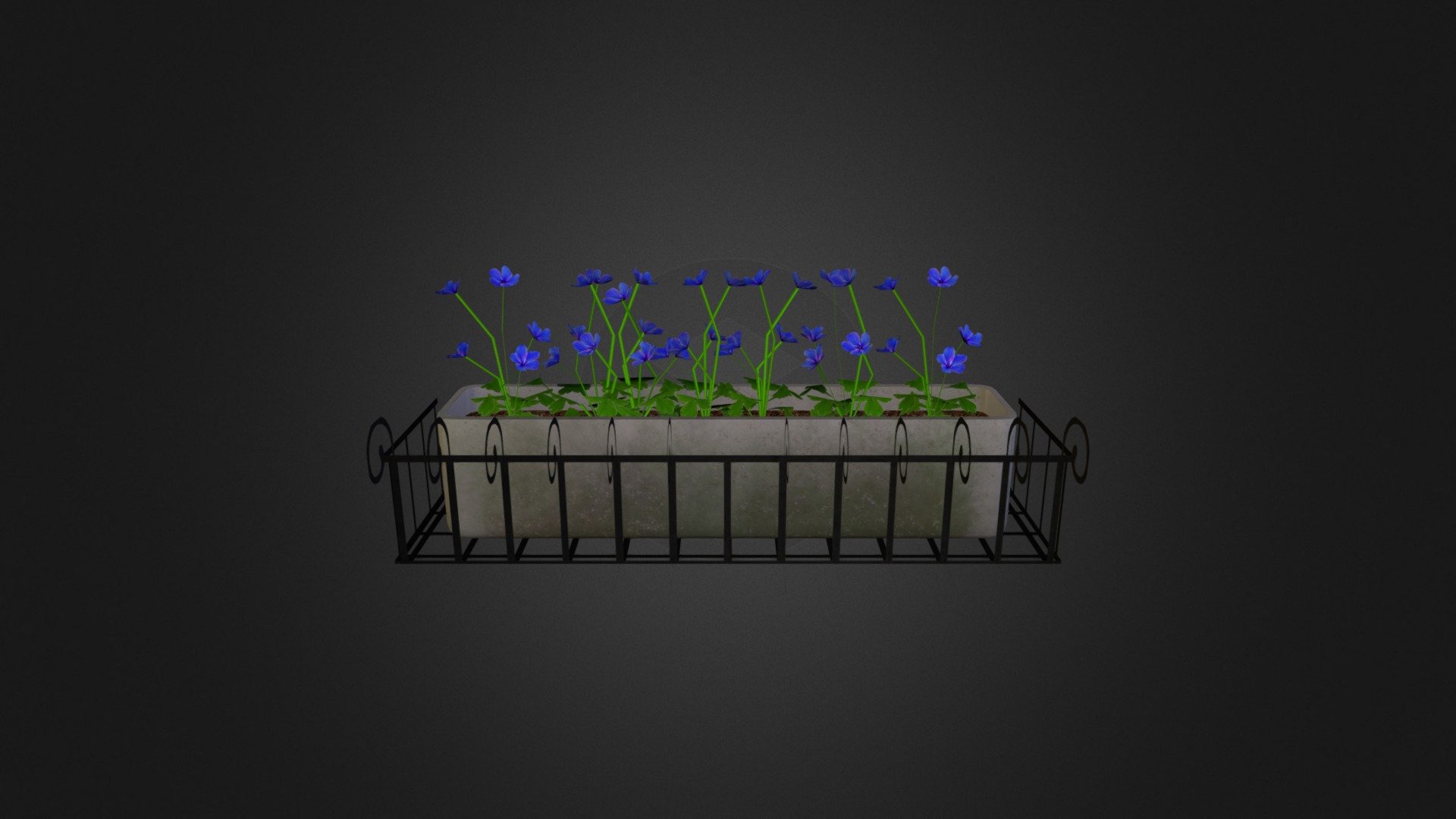 Flowers Blue - 3D model by Ly-Anne Thijs (@ly-annethijs) [978e989 ...