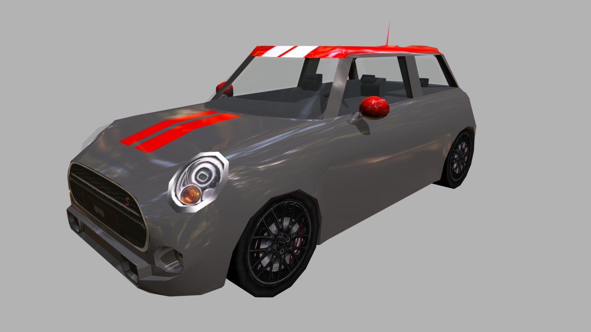 Low Poly Simple Car Mini Cooper - 3D model by josluat91 [978ea0c ...