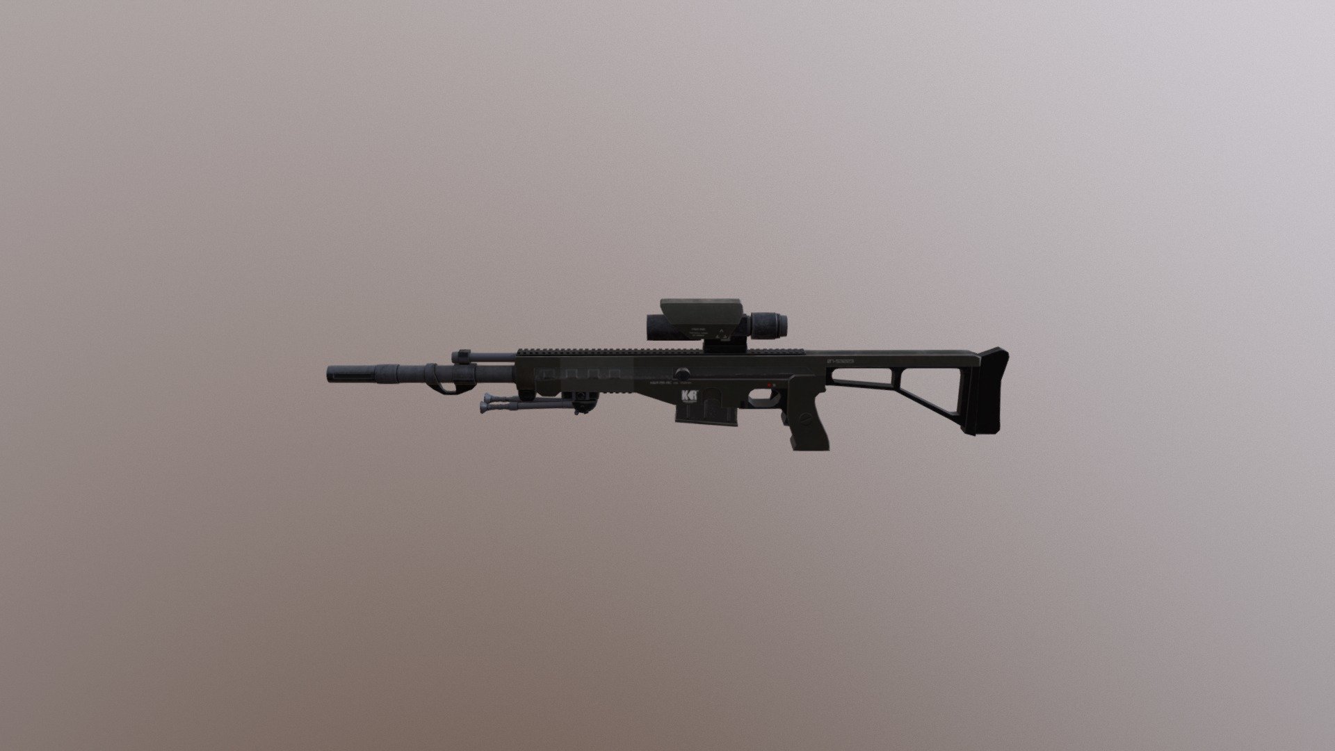 K-R Sniper Rifle - 3D model by Marco (@Breino) [97900af] - Sketchfab