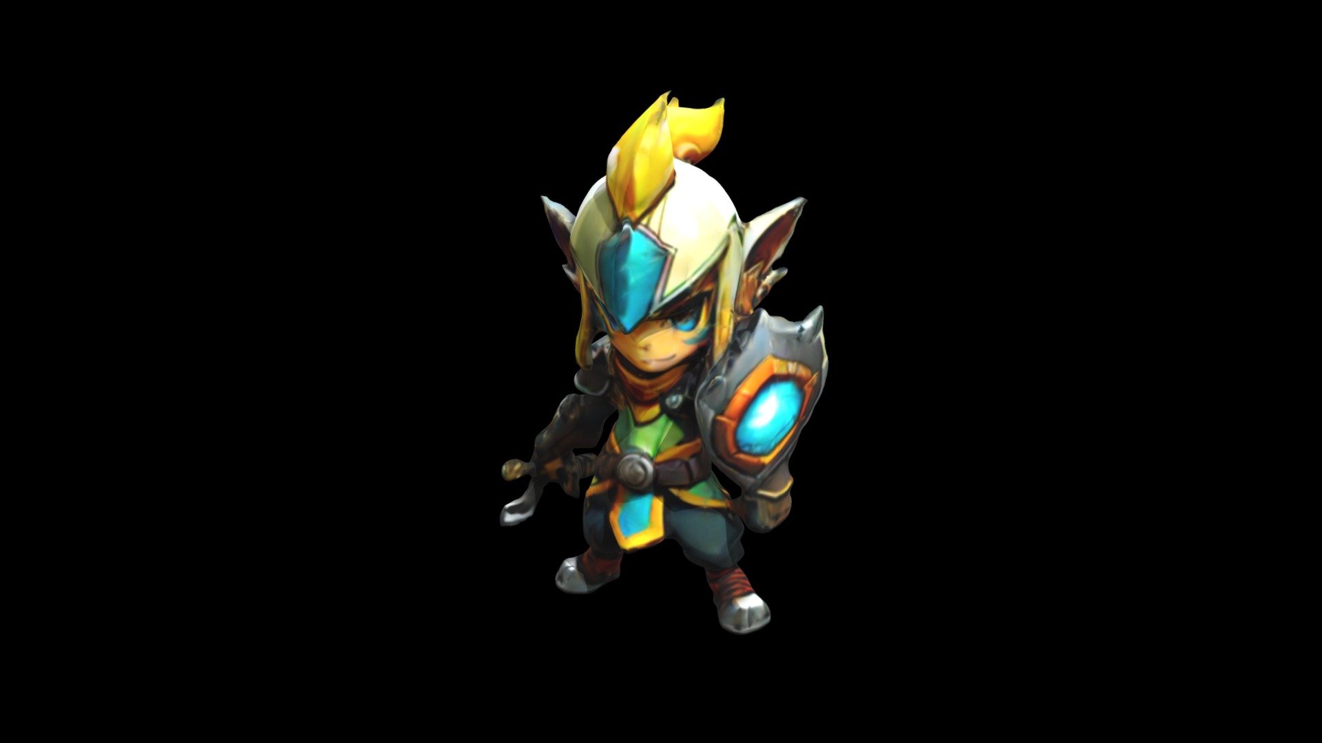 Protagonist warrior from a fantasy universe, wit - Download Free 3D ...