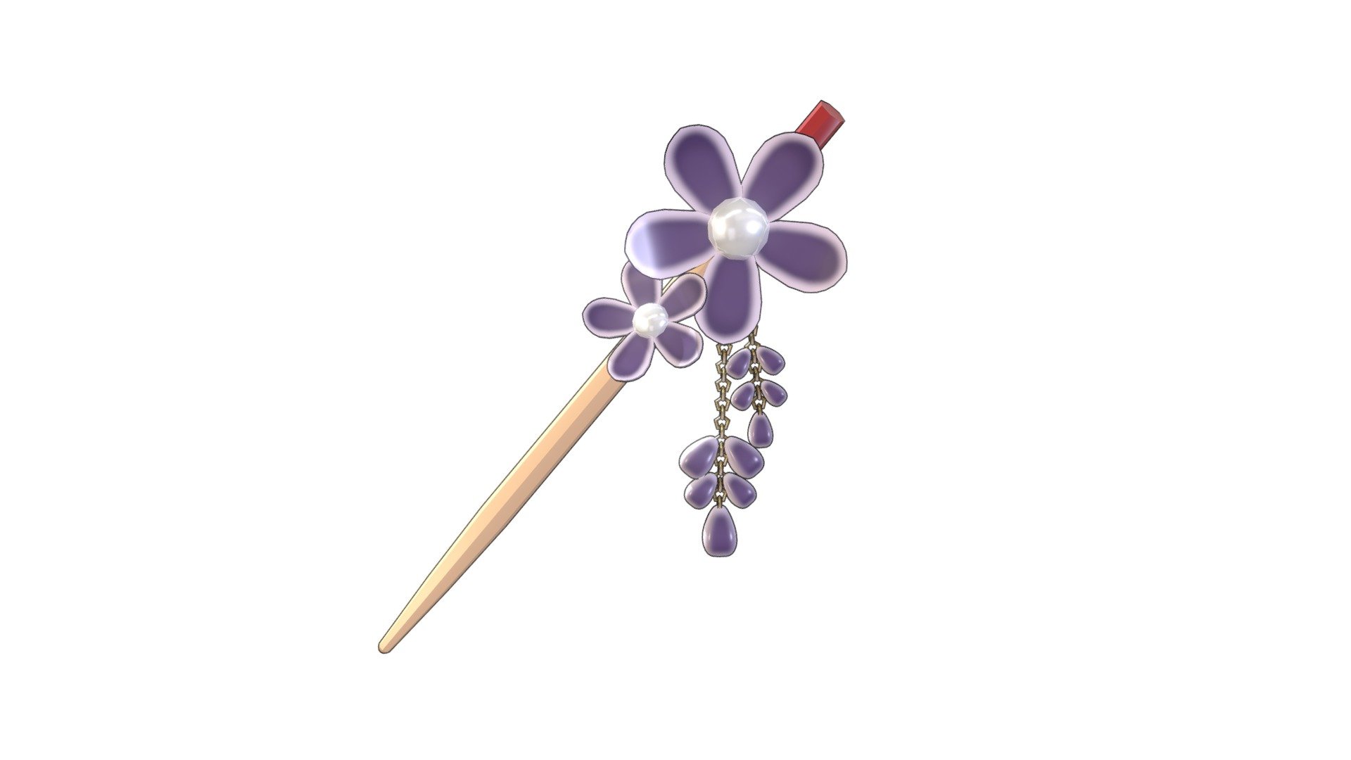 Genshin Impact inspired hair pin - 3D model by moons (@qtmoons ...