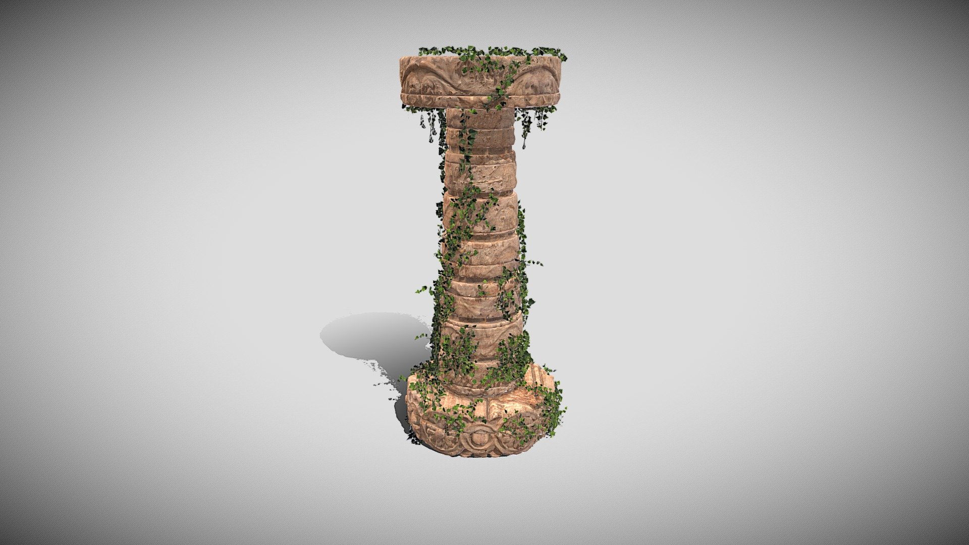 column and ivy4 - Download Free 3D model by Geug [9792b68] - Sketchfab