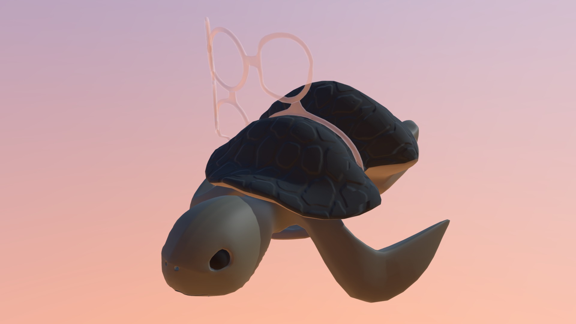 Turtle Wrapped in Plastic - 3D model by sheriwong [97962ff] - Sketchfab