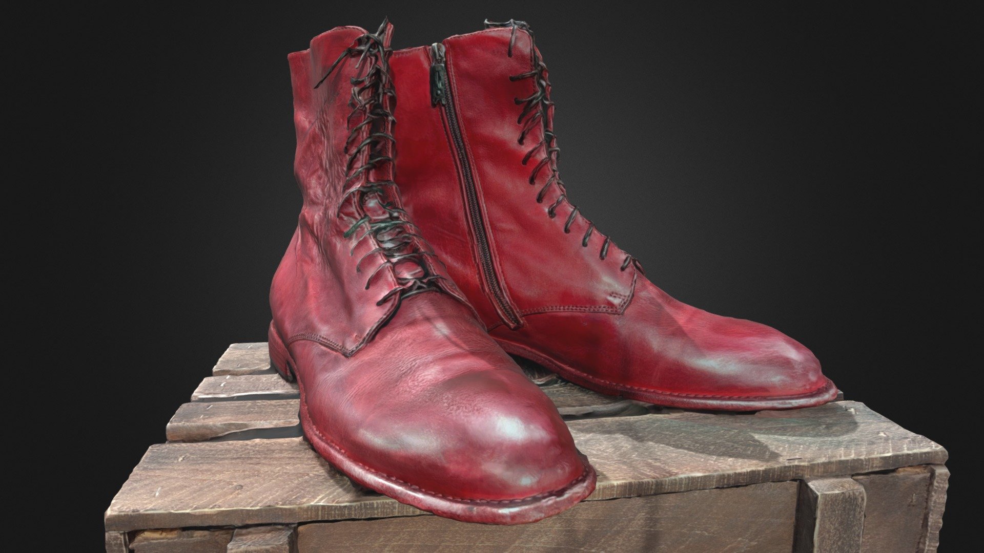 Red Shoes - 3D model by artursadlos [9796cfd] - Sketchfab