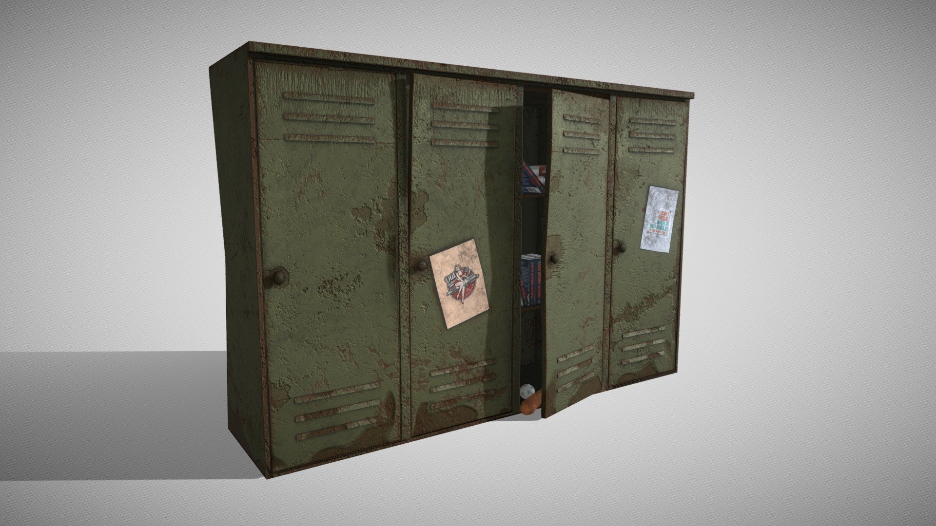 Old Locker - Download Free 3D model by Jay Mandal (@mandaljay10 ...