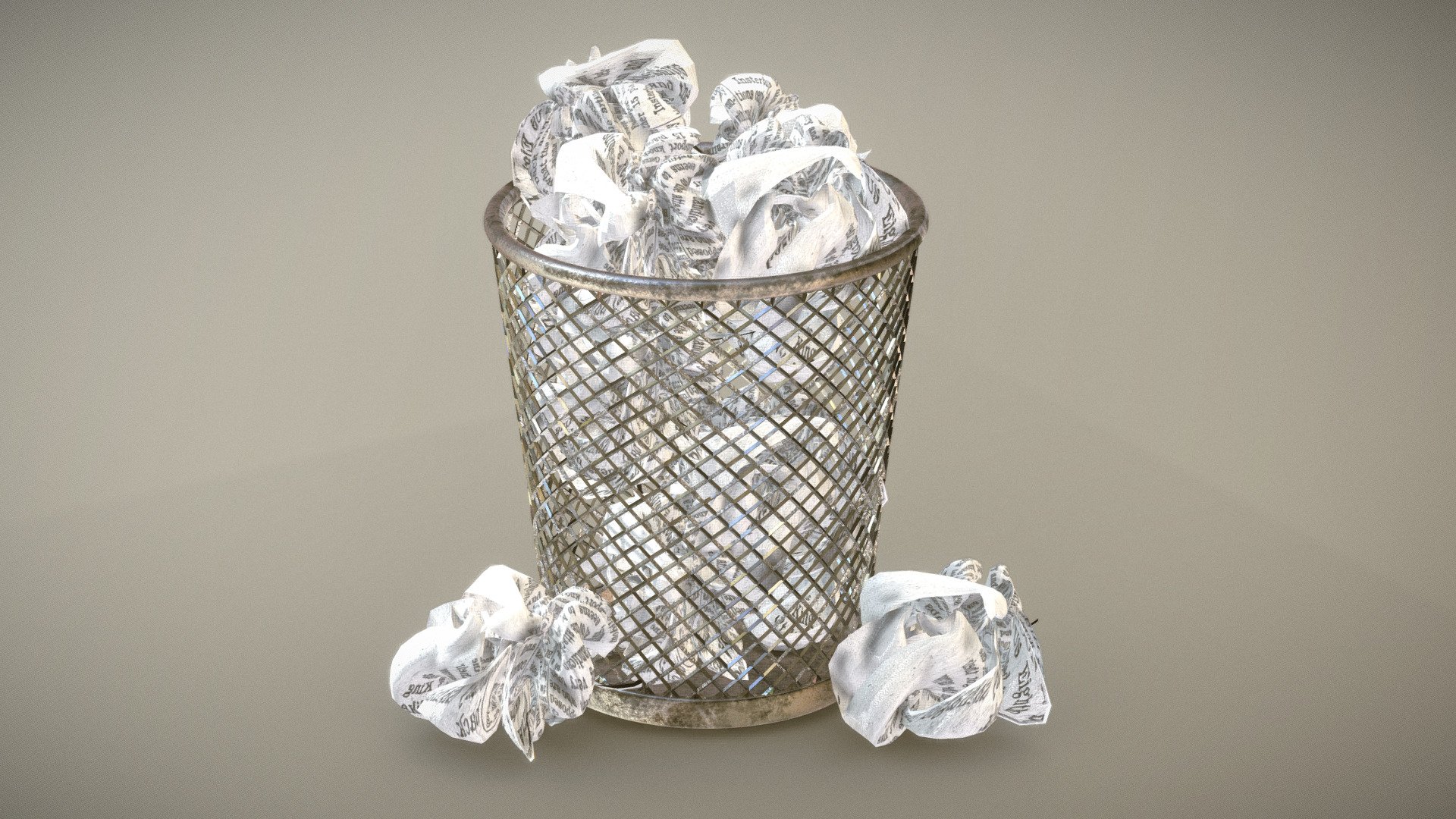 Papers Trash - Buy Royalty Free 3D model by BEN GROUP STUDIO (@bengroup ...