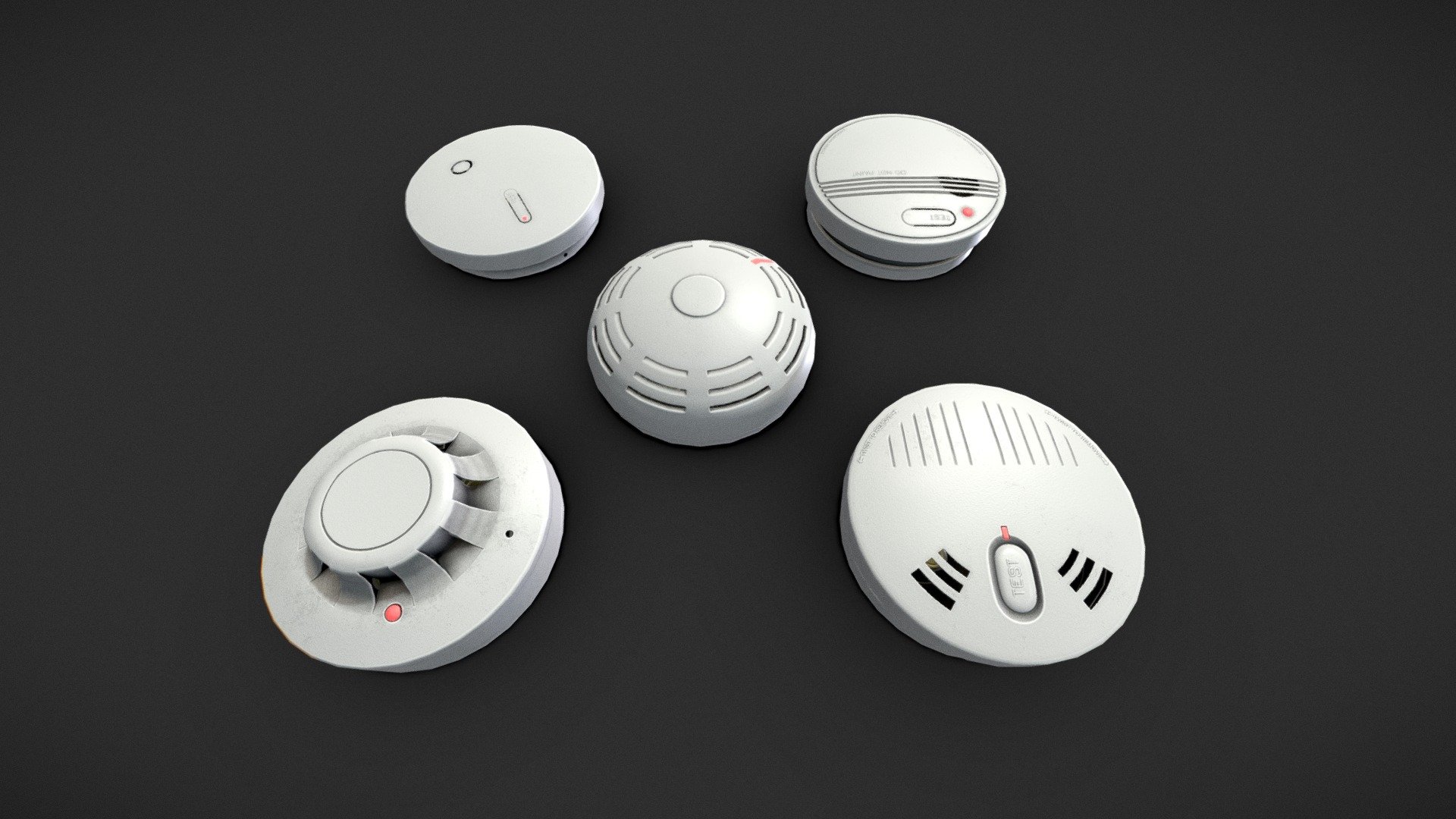 Fire Alarms Pack - Buy Royalty Free 3D model by __Maros__ ...