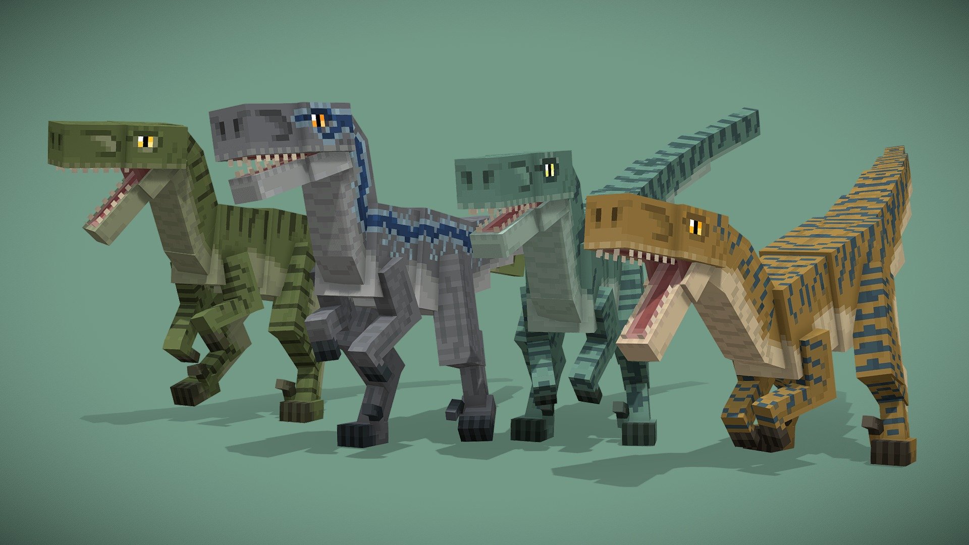 Raptor Squad - 3D model by gonzaall [97993f8] - Sketchfab