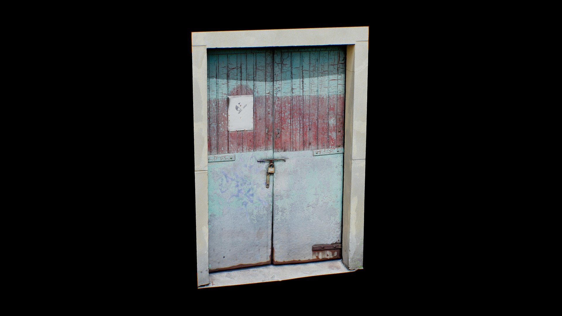 Scan Green Door 02-Freepoly.org - Download Free 3D model by Freepoly ...