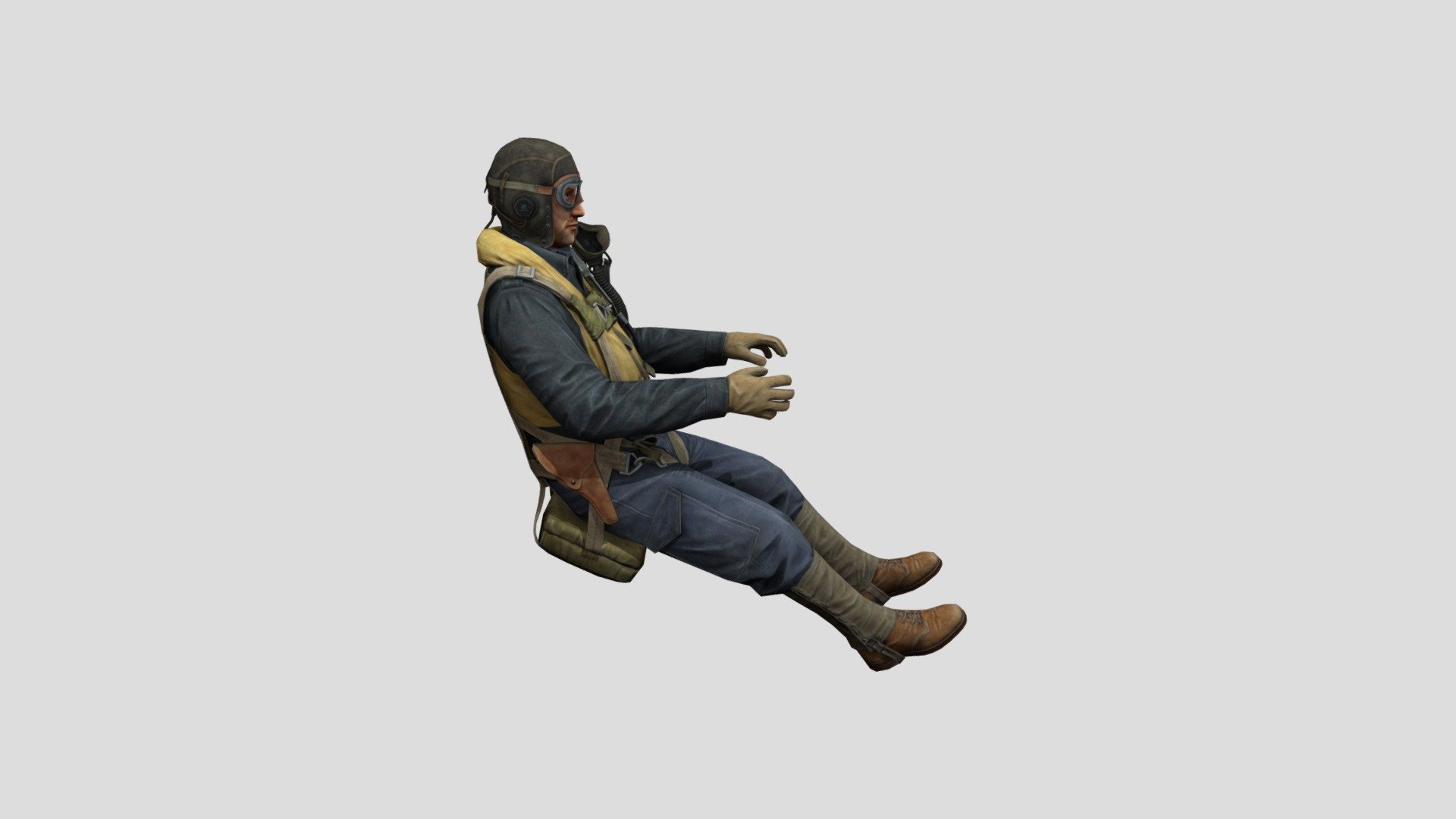 RAAF Pilot Winter Early 5 (War Thunder) - Download Free 3D model by ...