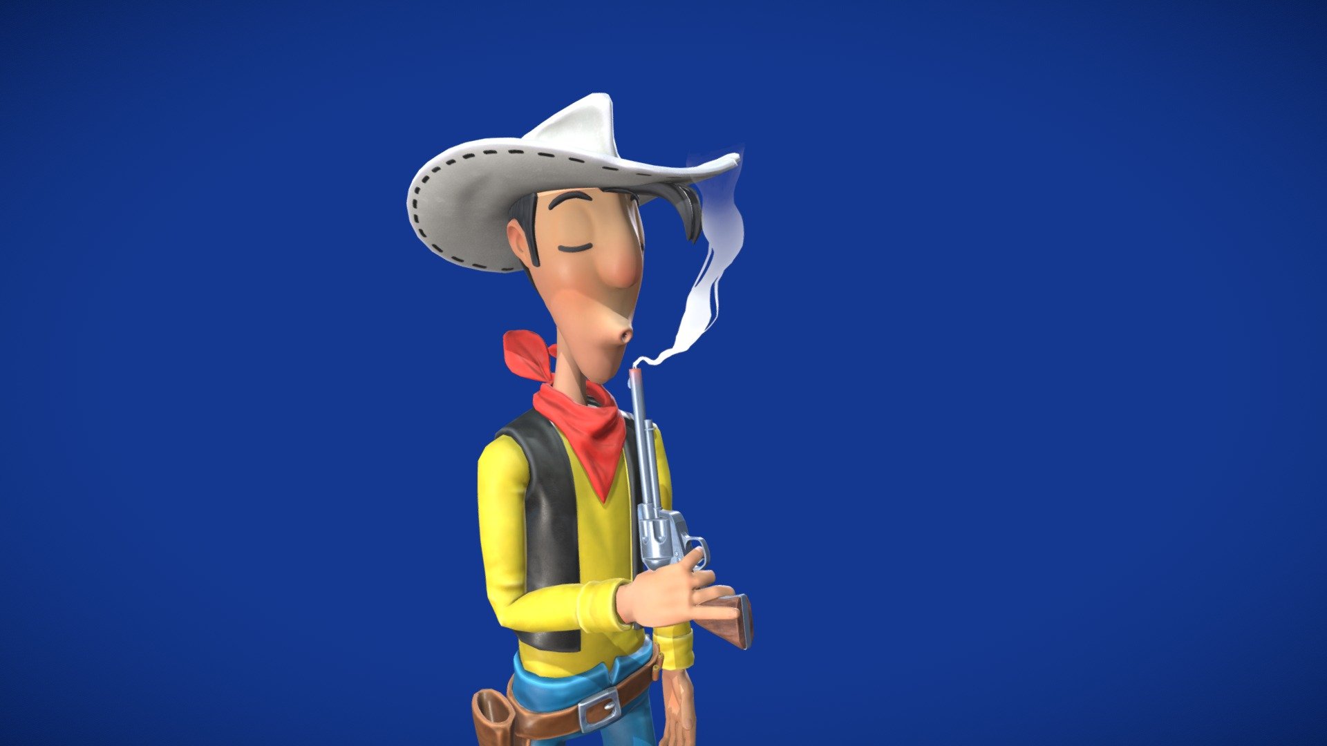 Lucky Luke - 3D model by MauroVanstechelman [979edca] - Sketchfab