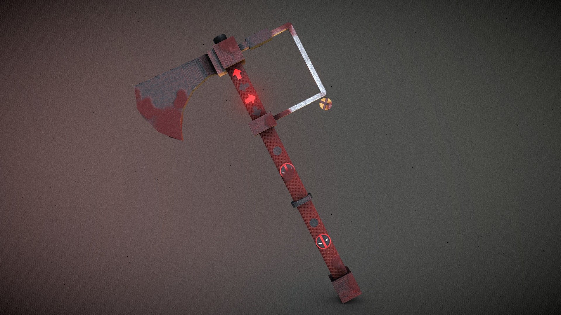 Deadpool Tomahawk Axe - 3D model by Alisha (@AlishaBegum) [97a39bc ...