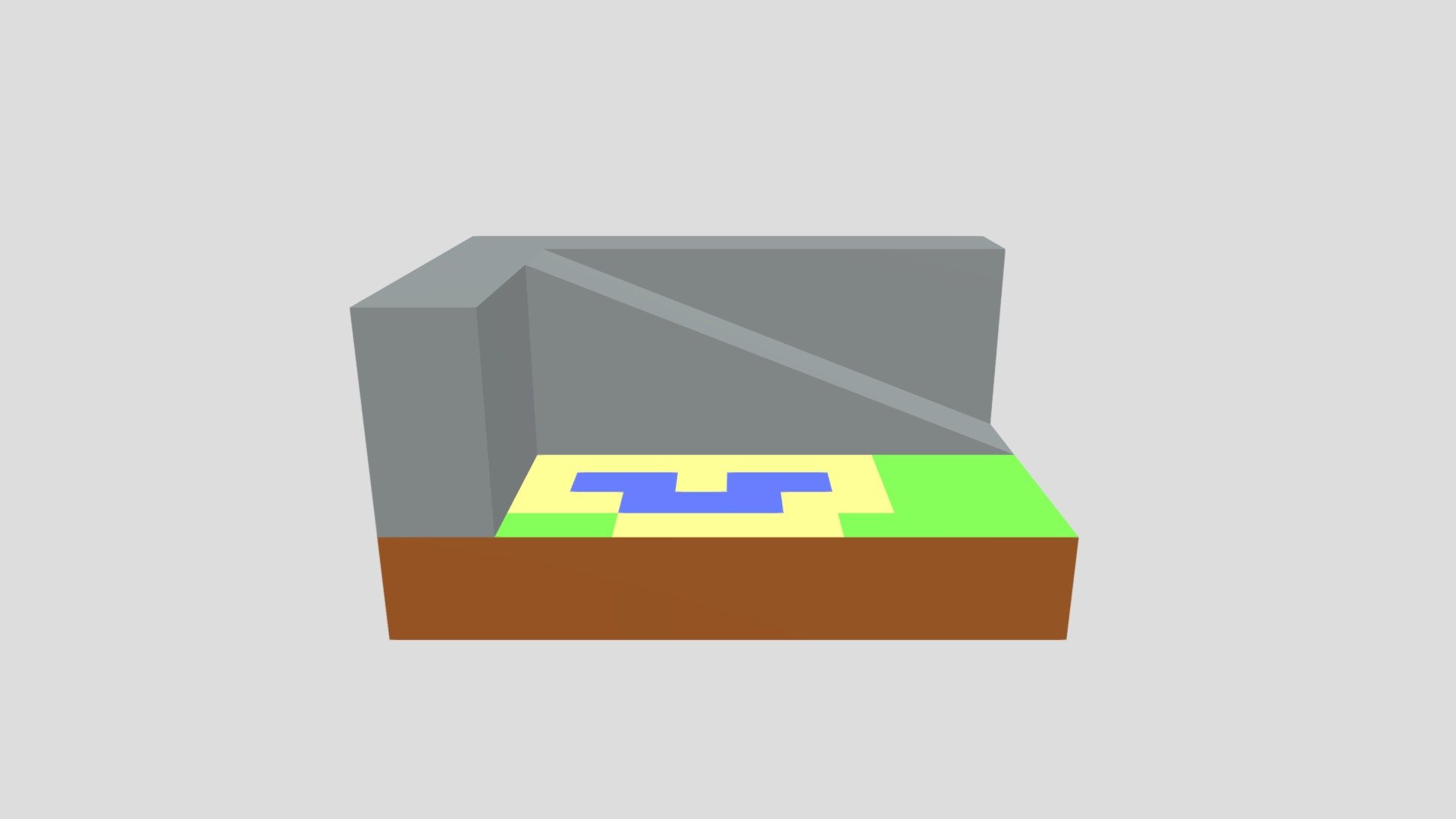 Cube with slope - 3D model by mrv2021 [97a4678] - Sketchfab