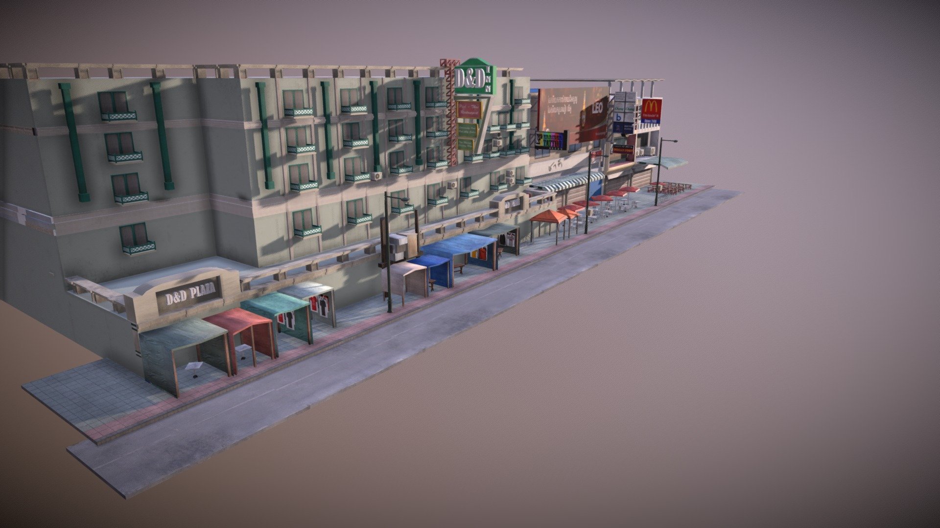 Street Scene - 3D model by Charlie Addison (@ca304028) [97a5955 ...