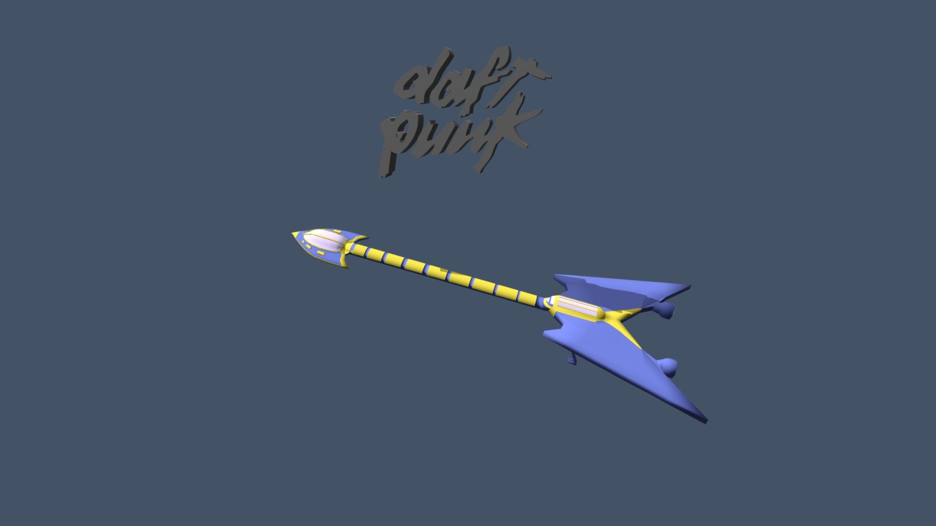Daft Punk Guitarship - 3D model by rennieQ3d [97a5e52] - Sketchfab