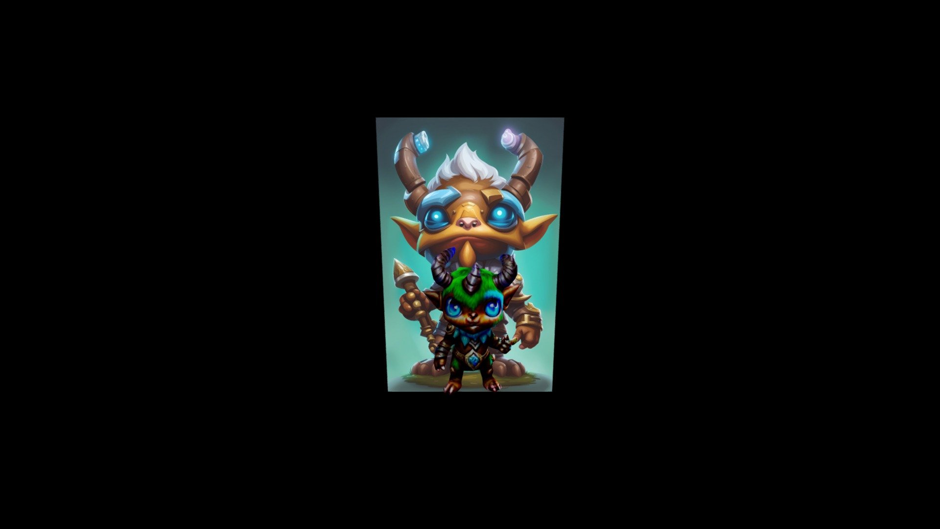 a cartoon image of a troll with a sword and a s - Download Free 3D ...