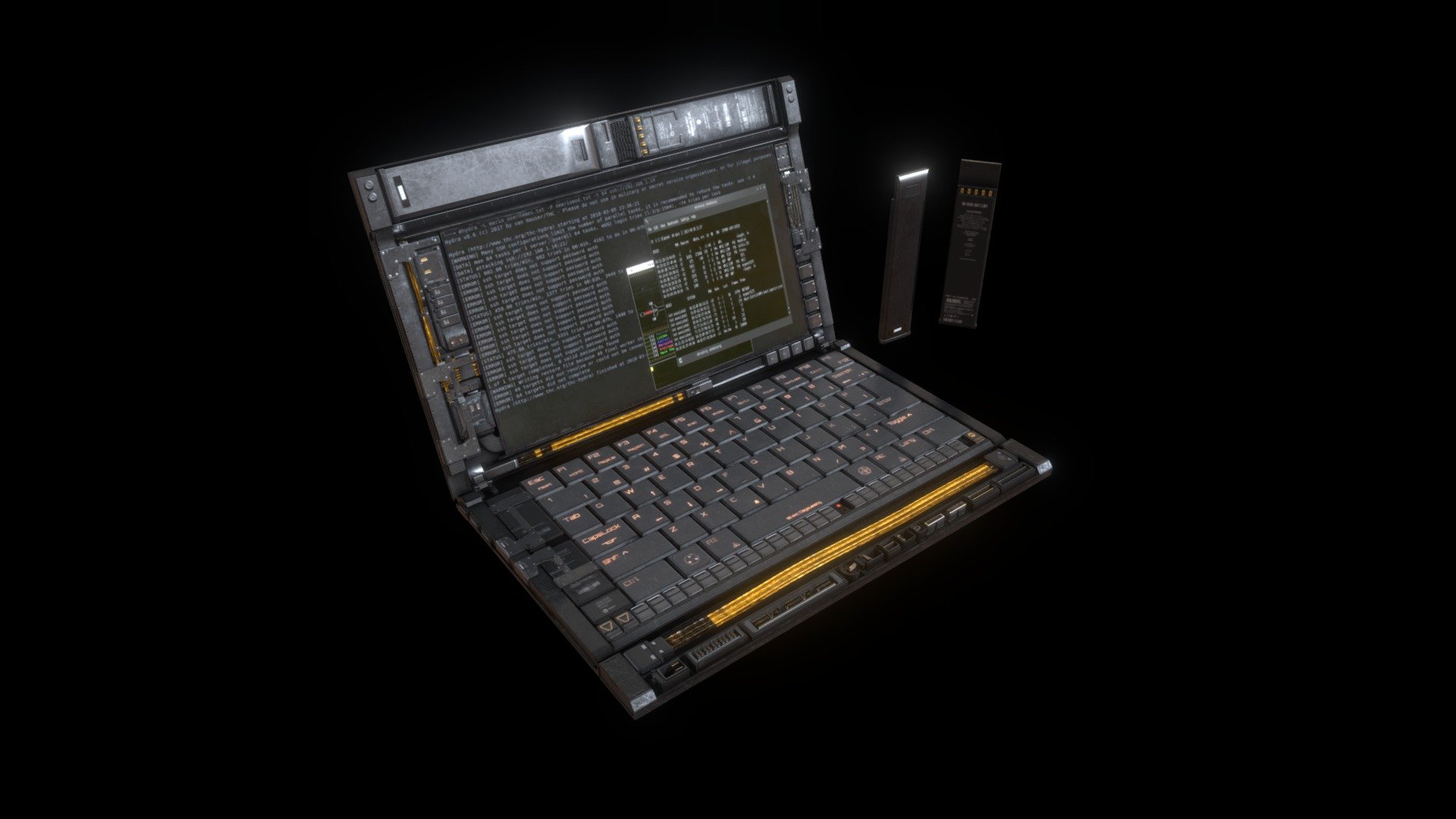 Cyberpunk Laptop Concept - Buy Royalty Free 3D model by yionguon ...