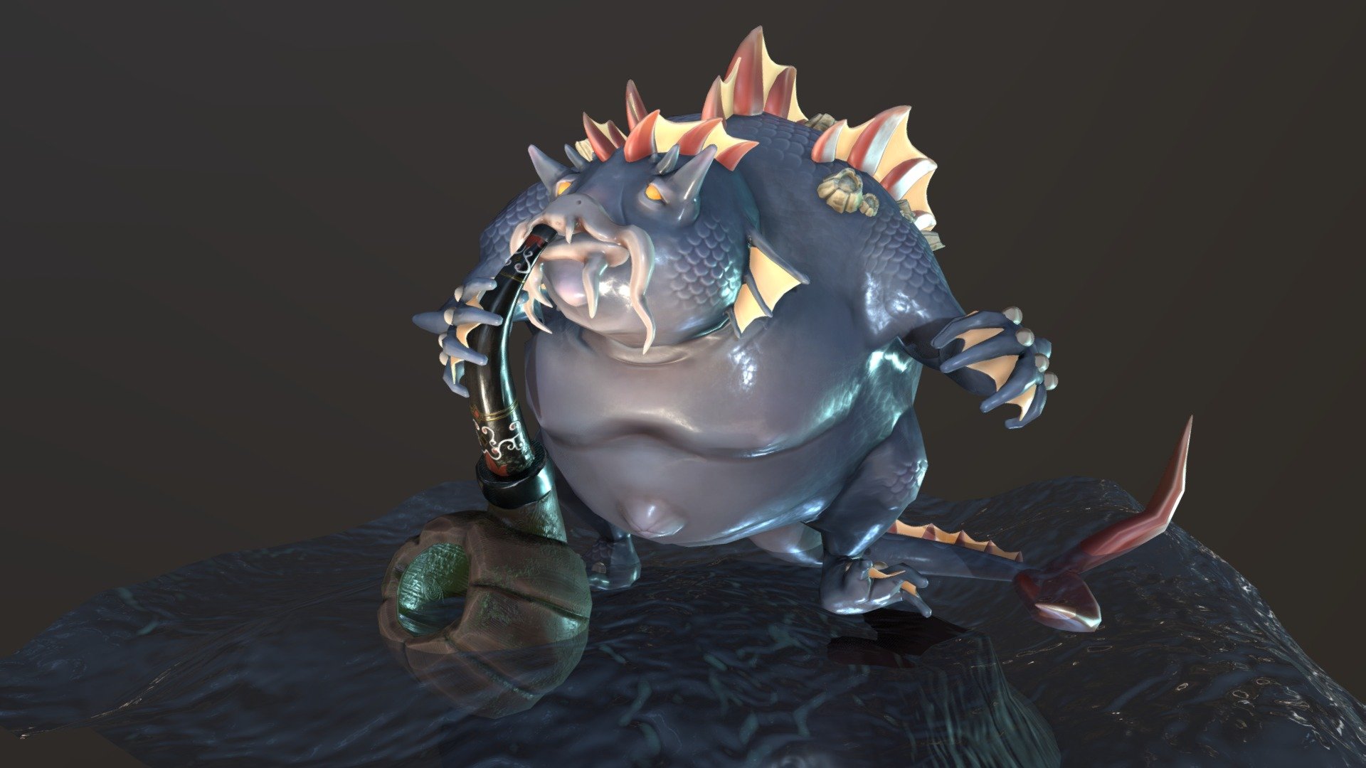 Merman of the Swamp - 3D model by Mar Ami 👺 (@mar-ami) [97a9114 ...