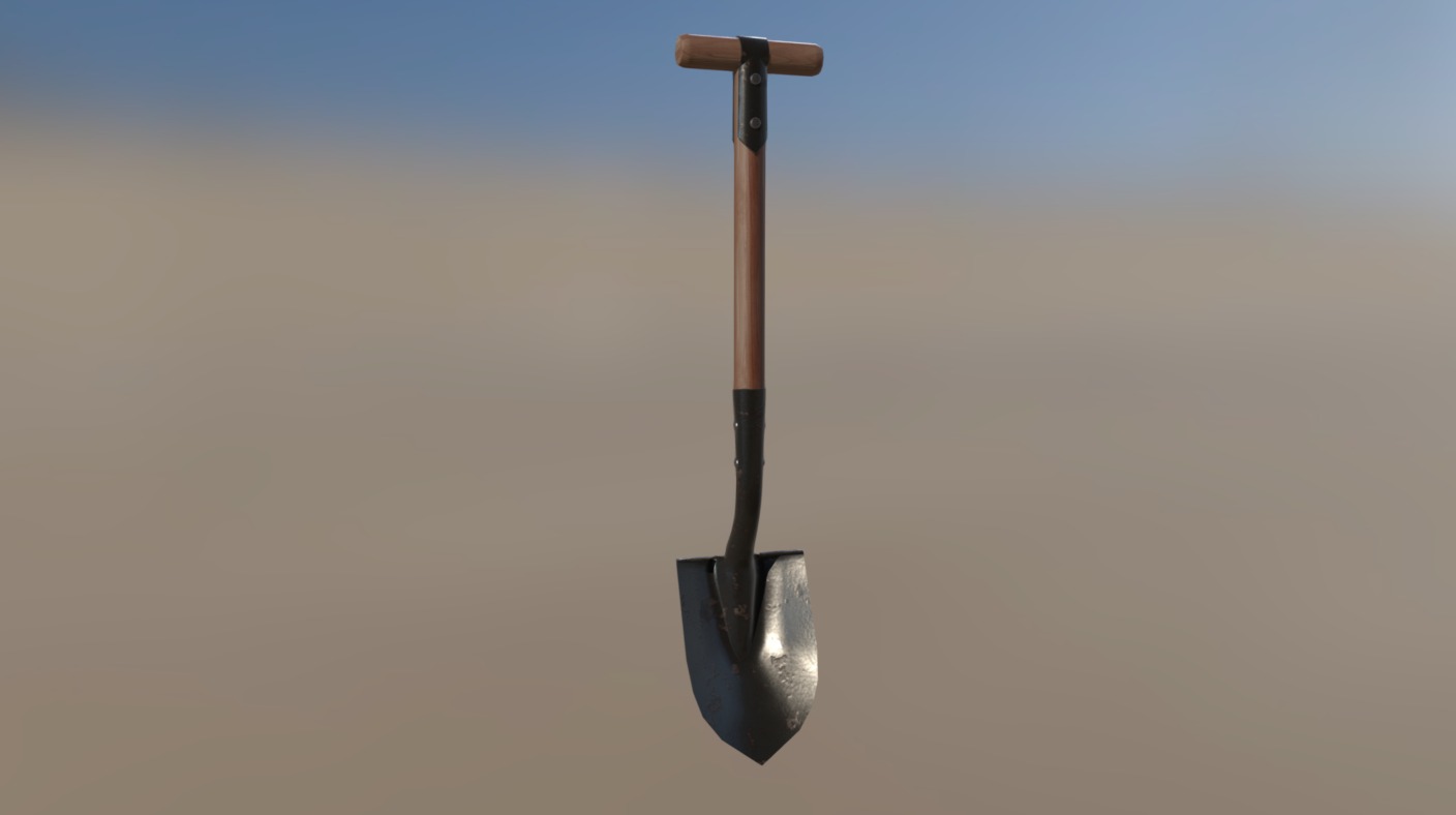 Shovel with Textures - 3D model by CutesonFloyd [97abc19] - Sketchfab