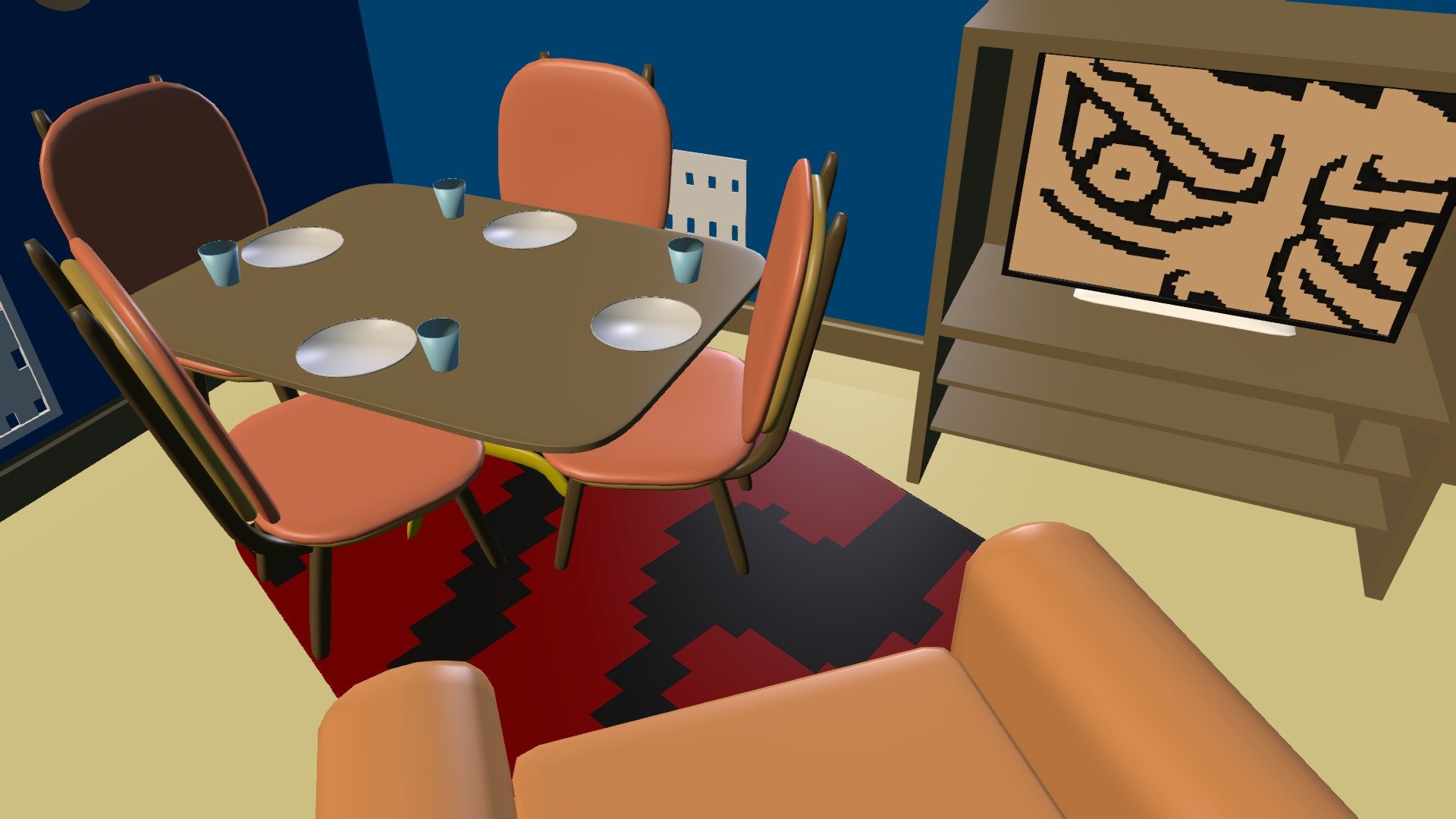 dinner scene.7 - 3D model by GarvinAlexander [97ac390] - Sketchfab