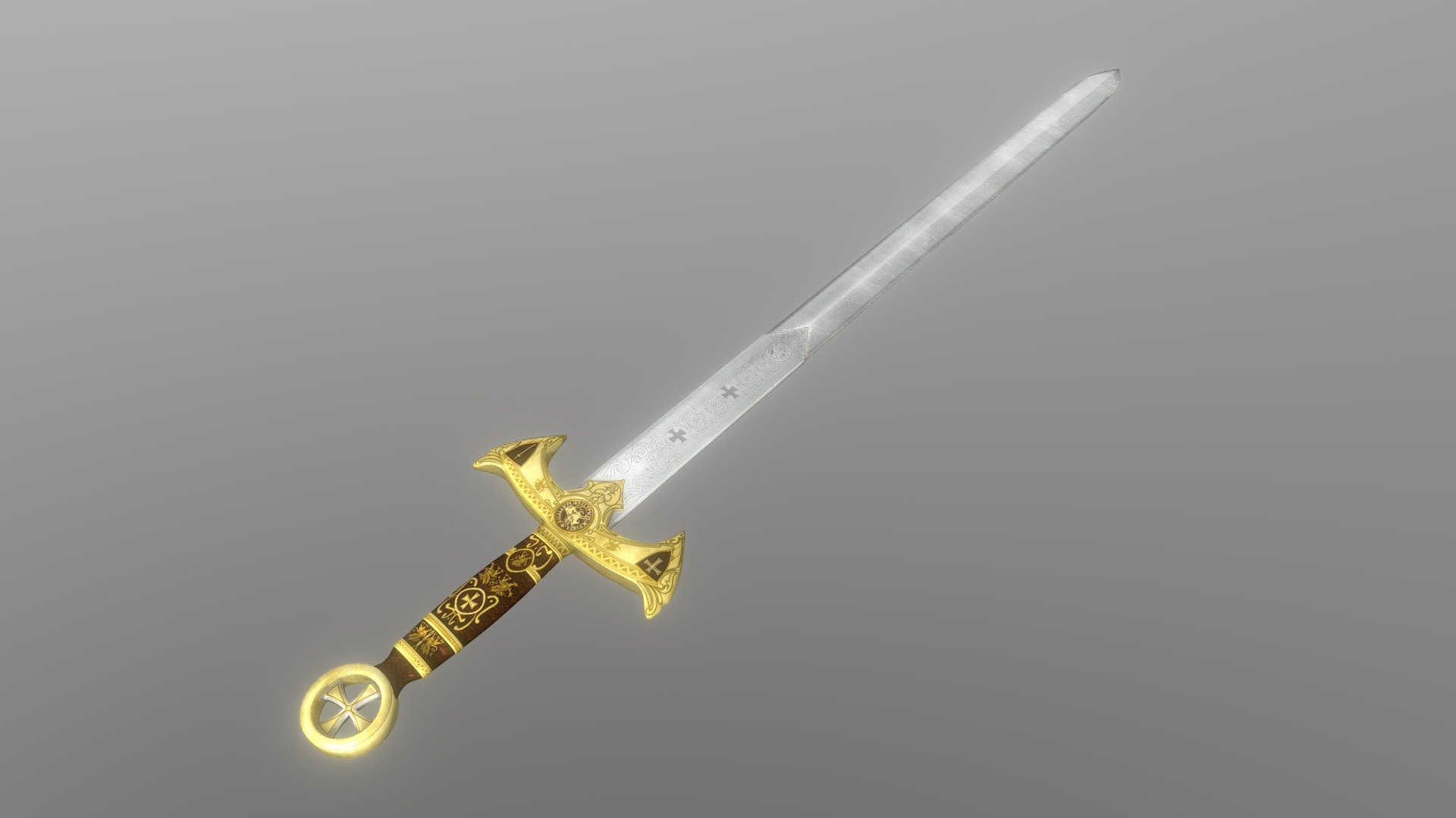 Templar Sword - Buy Royalty Free 3D model by shimtimultimedia [97ac746 ...